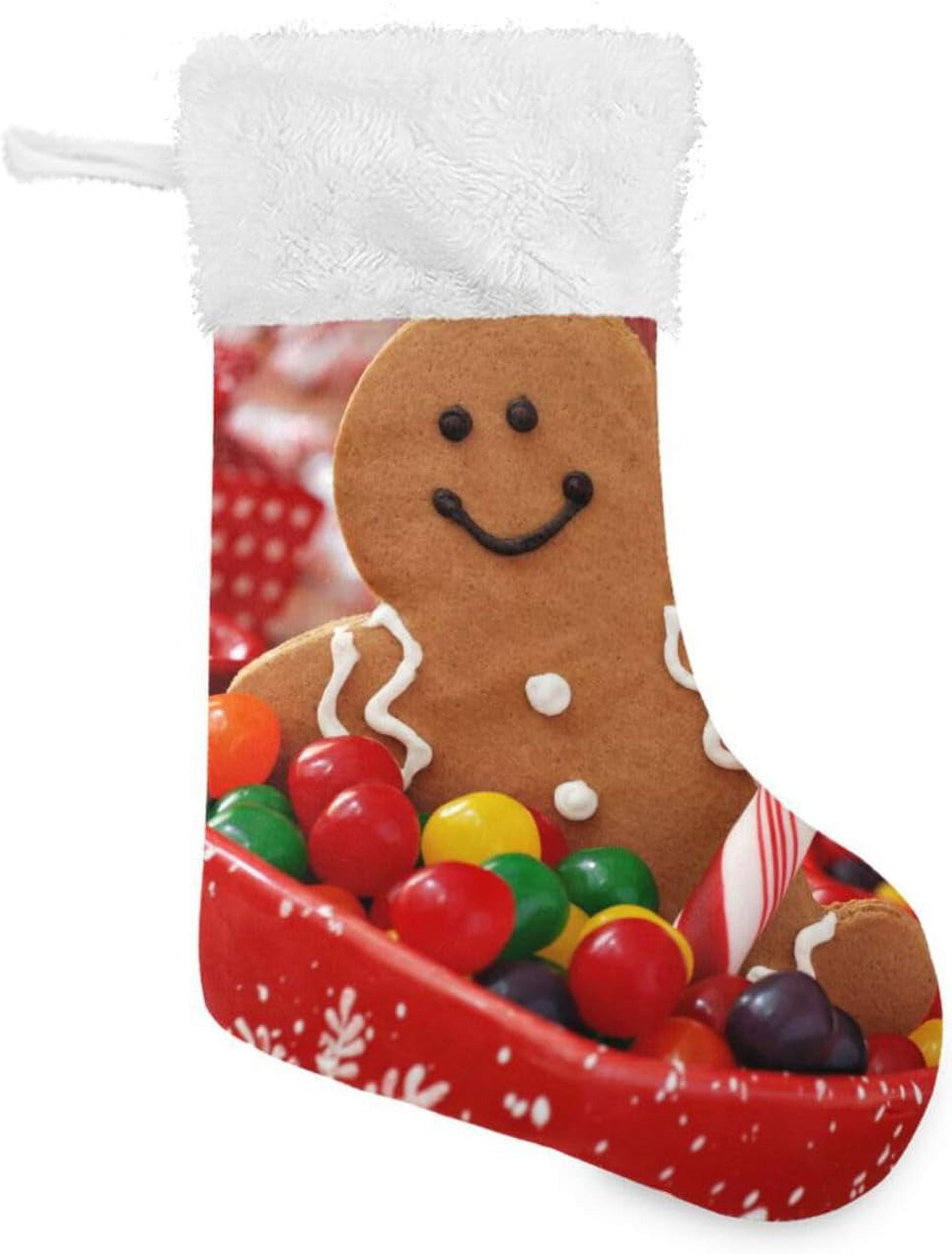 Coolnut Elegant Gingerbread Man Christmas Stockings Cartoon Christmas Presonalized Large ...