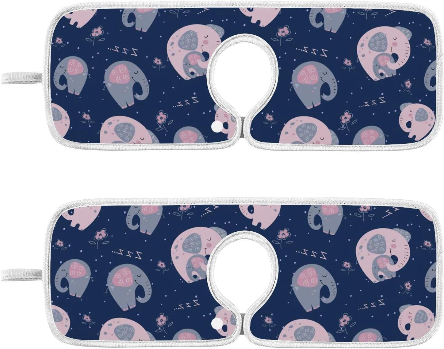 Coolnut Elephant Cute Sink Splash Guard for Faucet 2 Packs Faucet ...