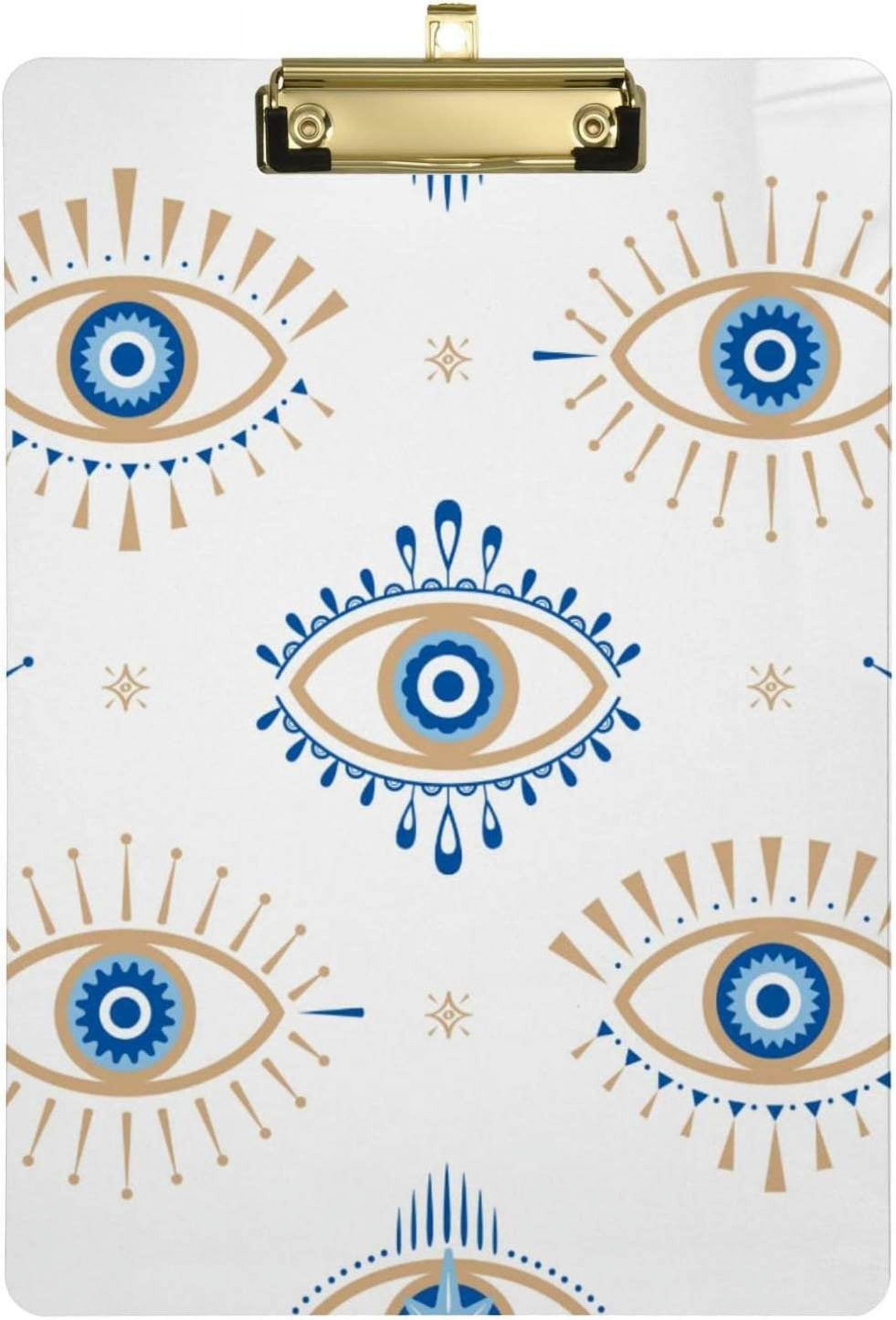 Coolnut Evil Eyes Clipboard, Acrylic Standard A4 Letter Size Clip Board ...