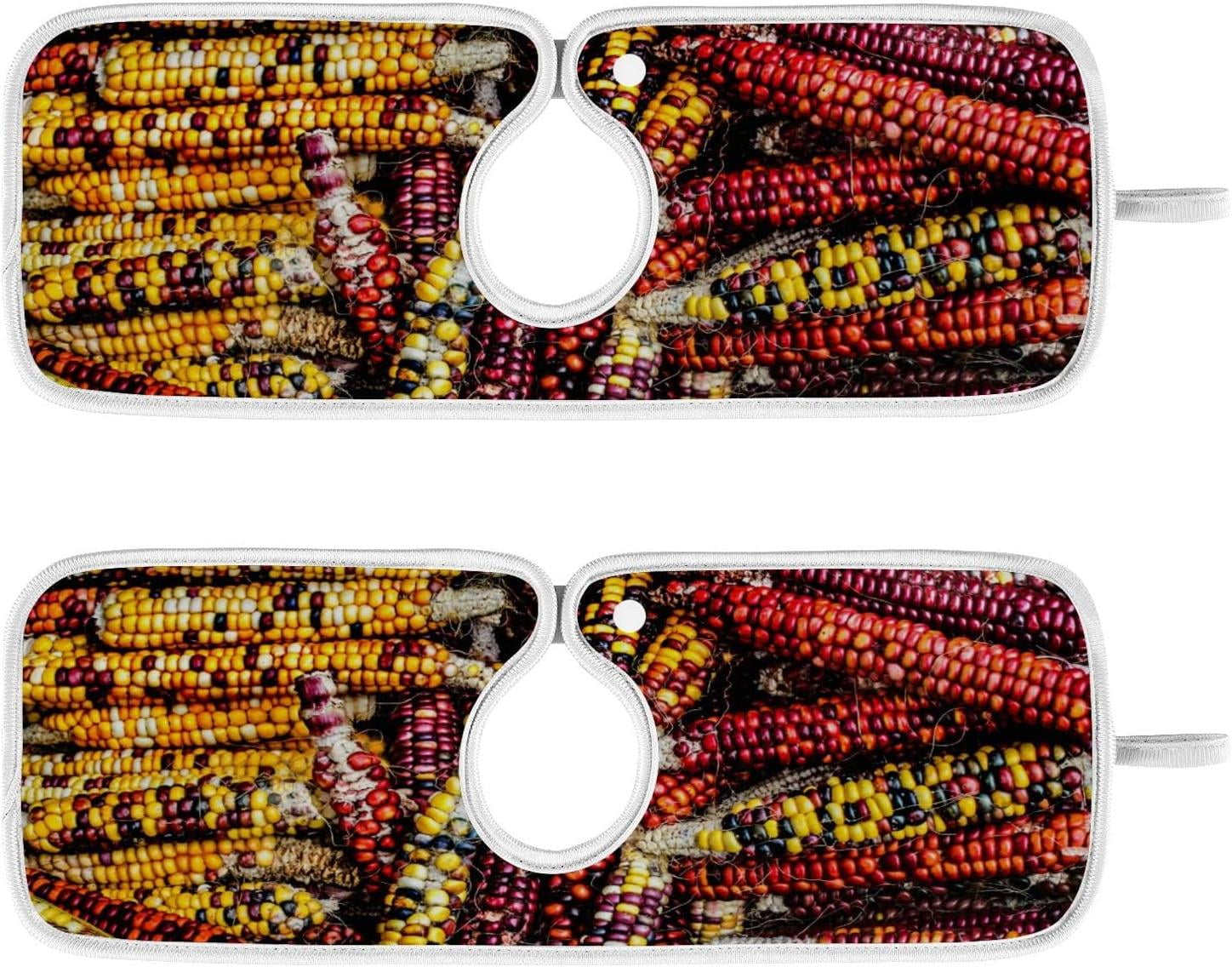 Coolnut Fall Corn Harvest Kitchen Sink Splash Guard for Faucet 2 Packs ...