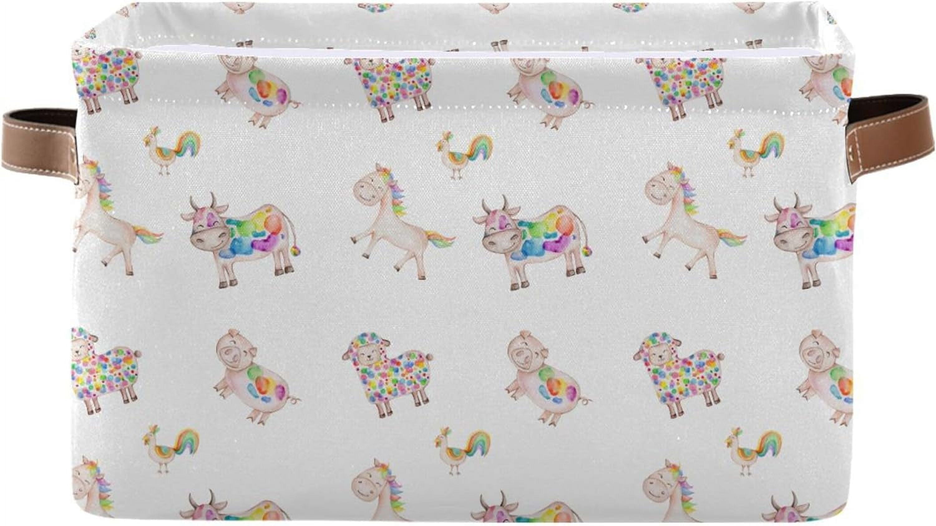 Coolnut Fantasy Animals Storage Cubes Organizer with Handles, Foldable ...