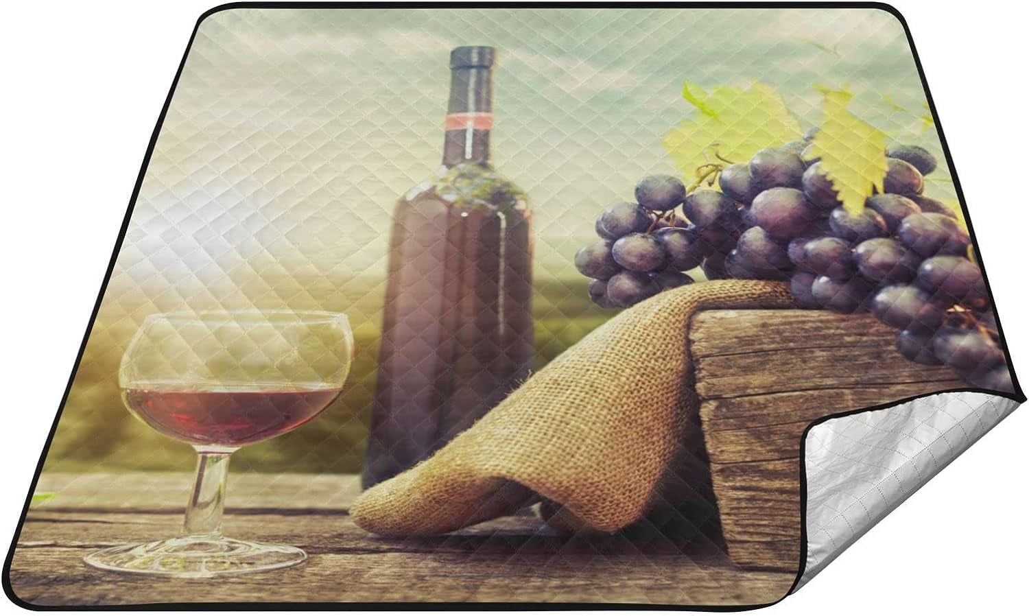 Coolnut Farm Delicious Wine Large Picnic & Outdoor Beach Blanket ...