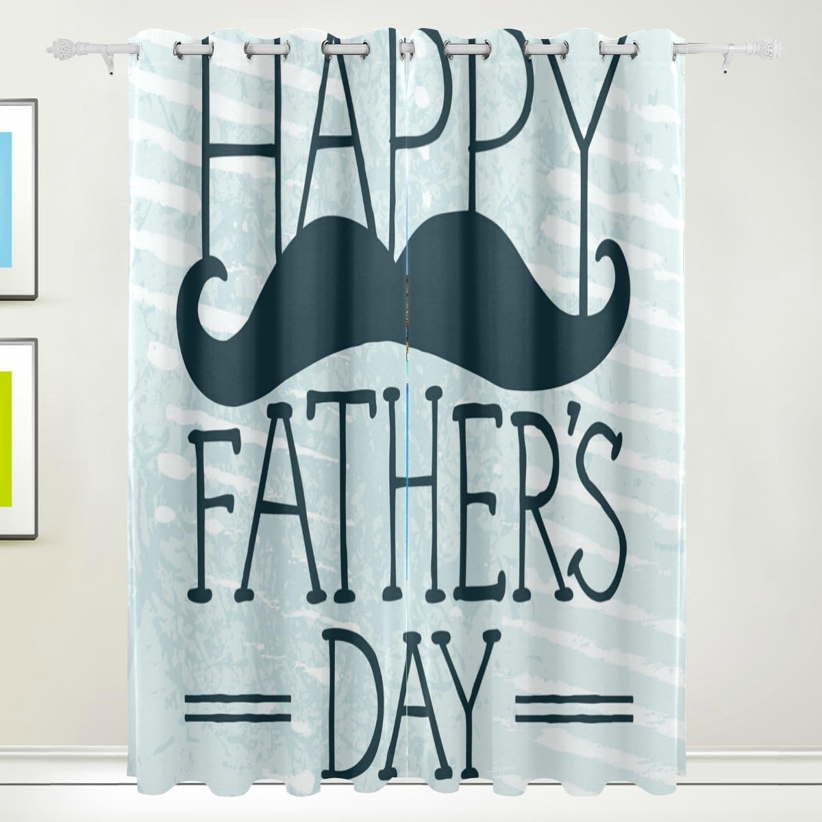 Coolnut Father's Day Hand-Drawn Mustache Thermal Insulated Blackout ...