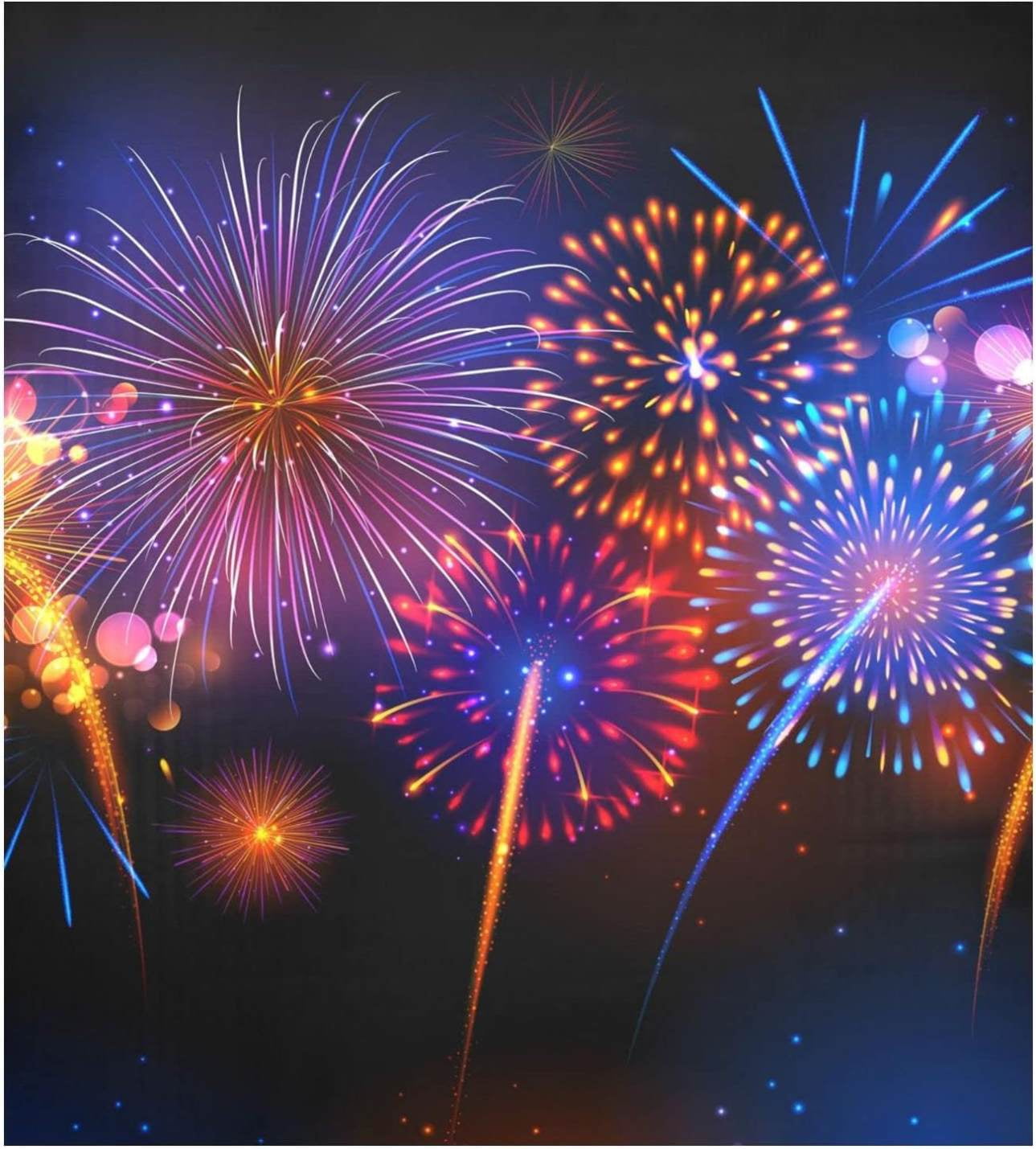 Coolnut Fireworks Dishwasher Magnet Cover, Magnetic Refrigerator Panel ...