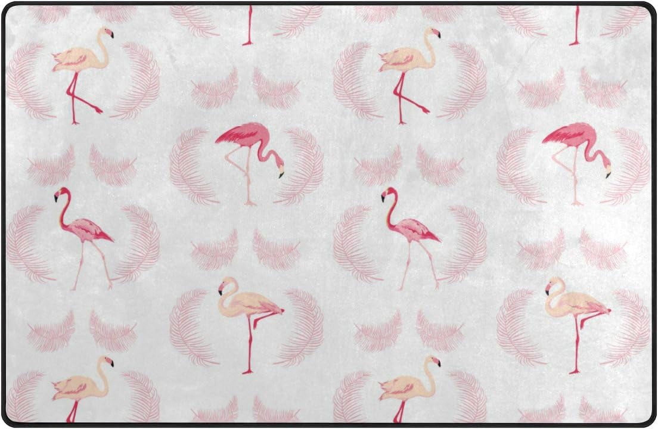 Coolnut Flamingo Bird Area Rug Pad - 31 x 20 inch - 100% Light Weight ...