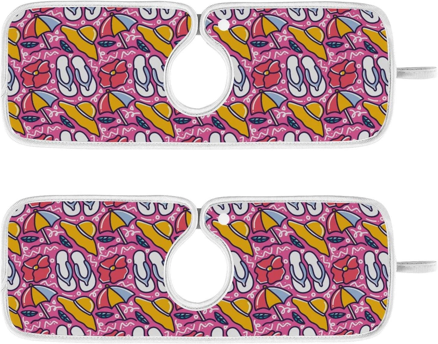 Coolnut Flip Flop Summer Sink Splash Guard for Faucet 2 Packs Faucet ...