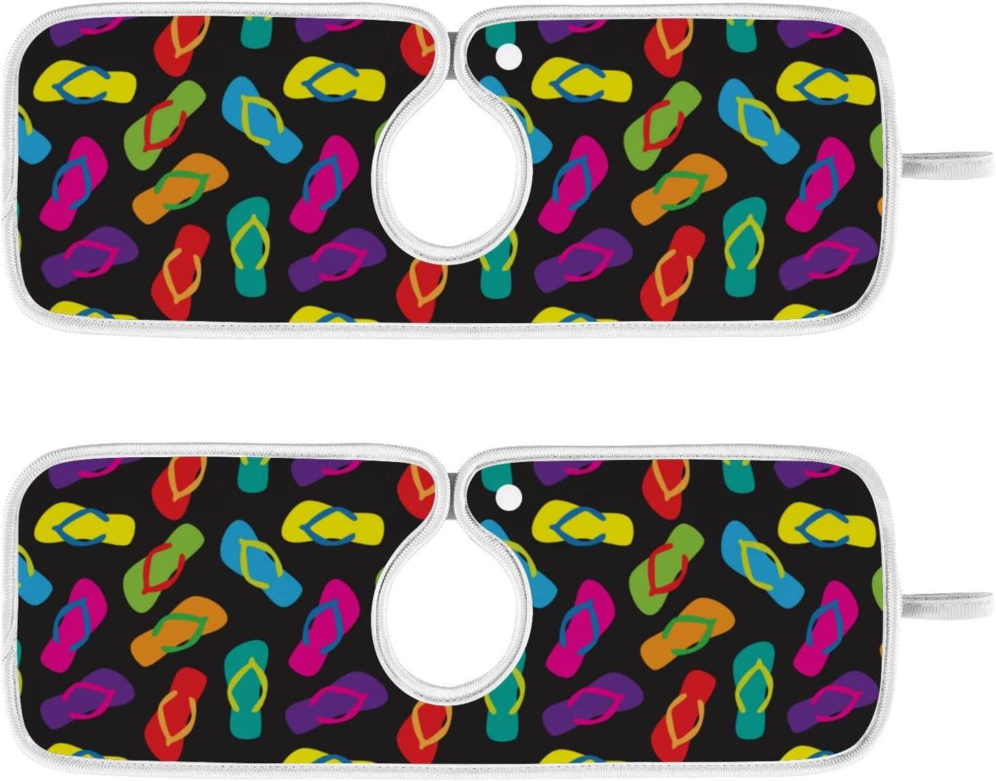 Coolnut Flip Flops Color Sink Splash Guard for Faucet 2 Packs Faucet ...