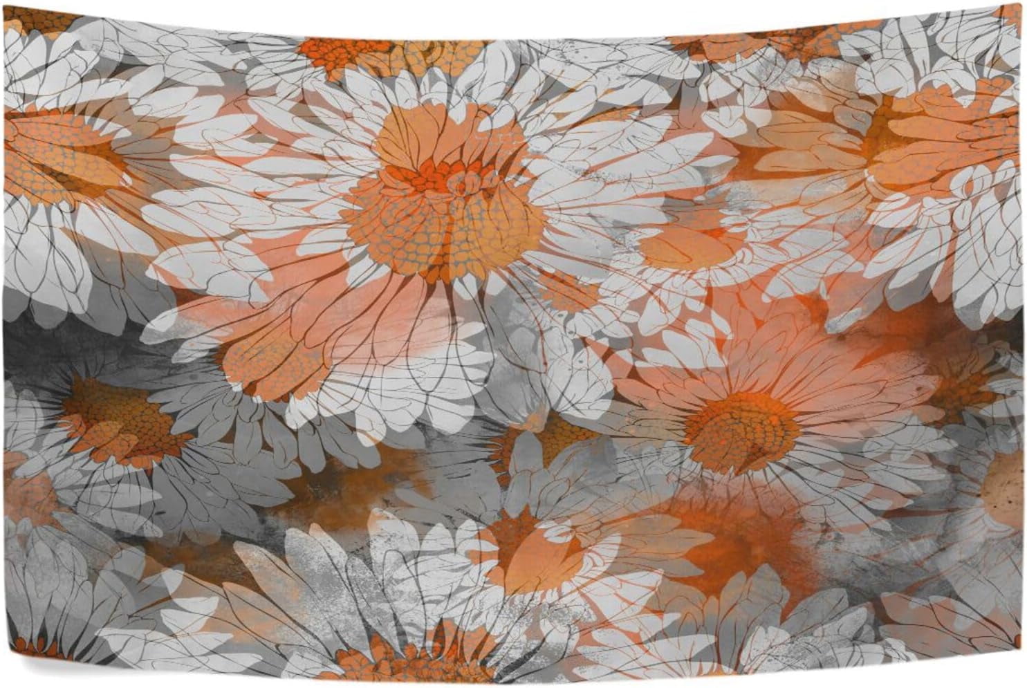 Coolnut Flower Daisy Tapestry Aesthetic Tapestry Wall Hanging 90" x 60 ...