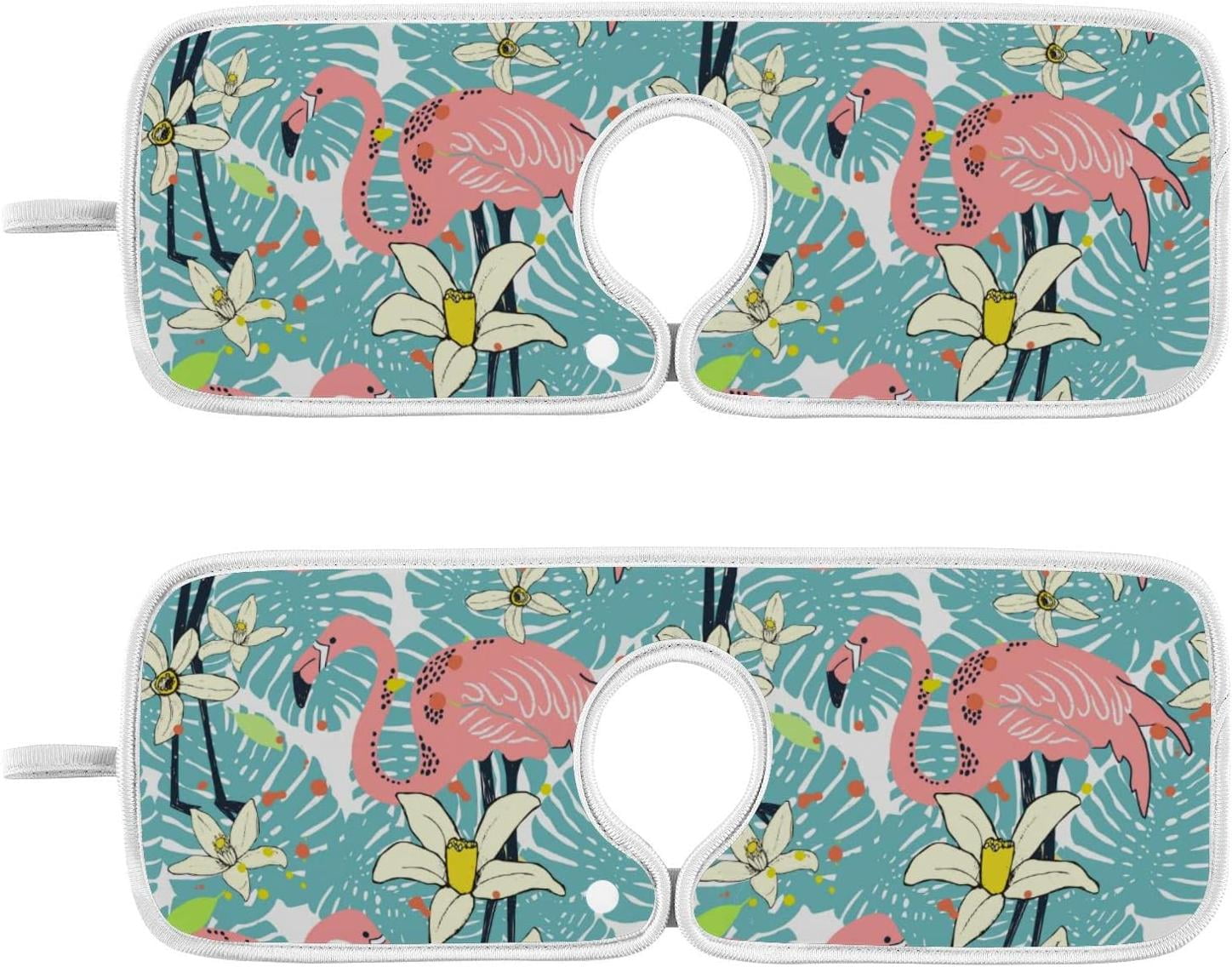 Coolnut Flower Toucans Sink Splash Guard for Faucet 2 Packs Faucet ...