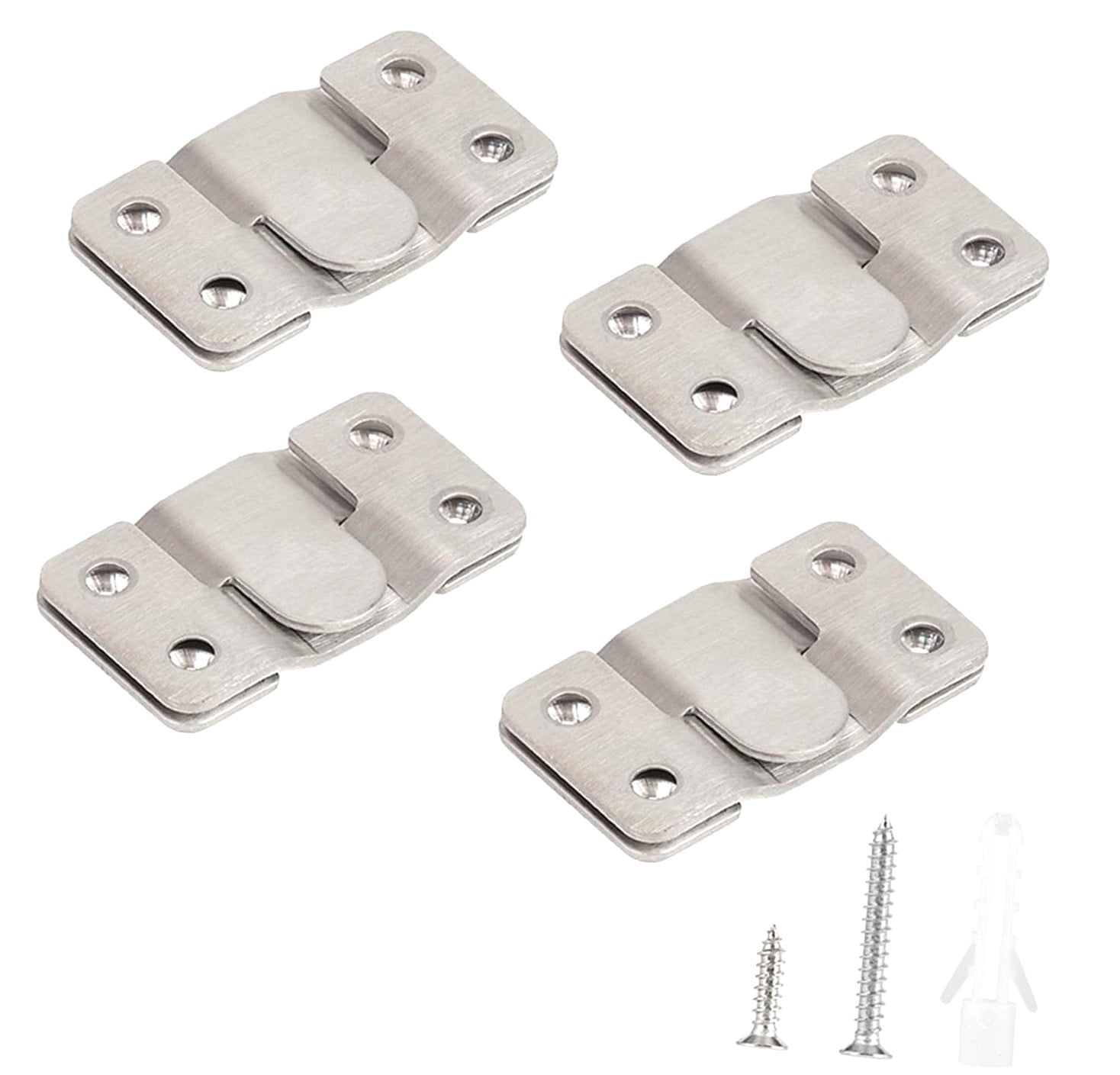 Coolnut Flush Mount, French Cleat 4 Sets Steel Picture Hanging Cleat ...