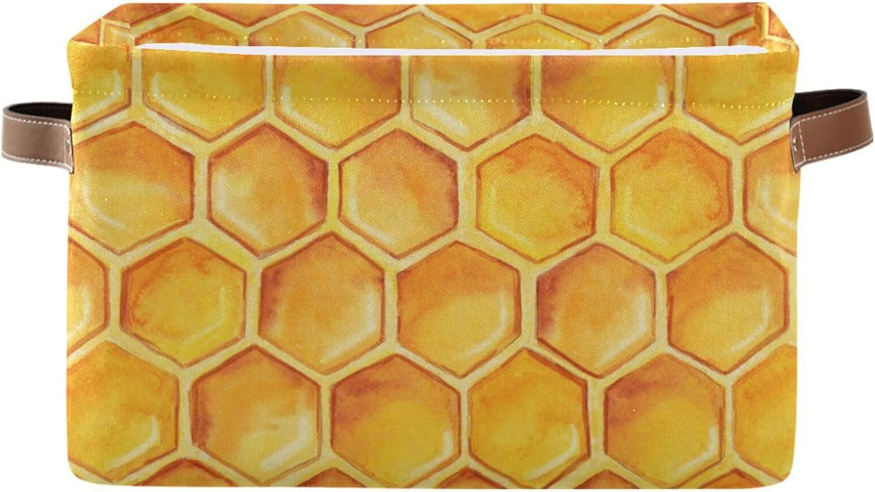 Coolnut Foldable Storage Bin Honeycomb Fabric Storage Baskets ...