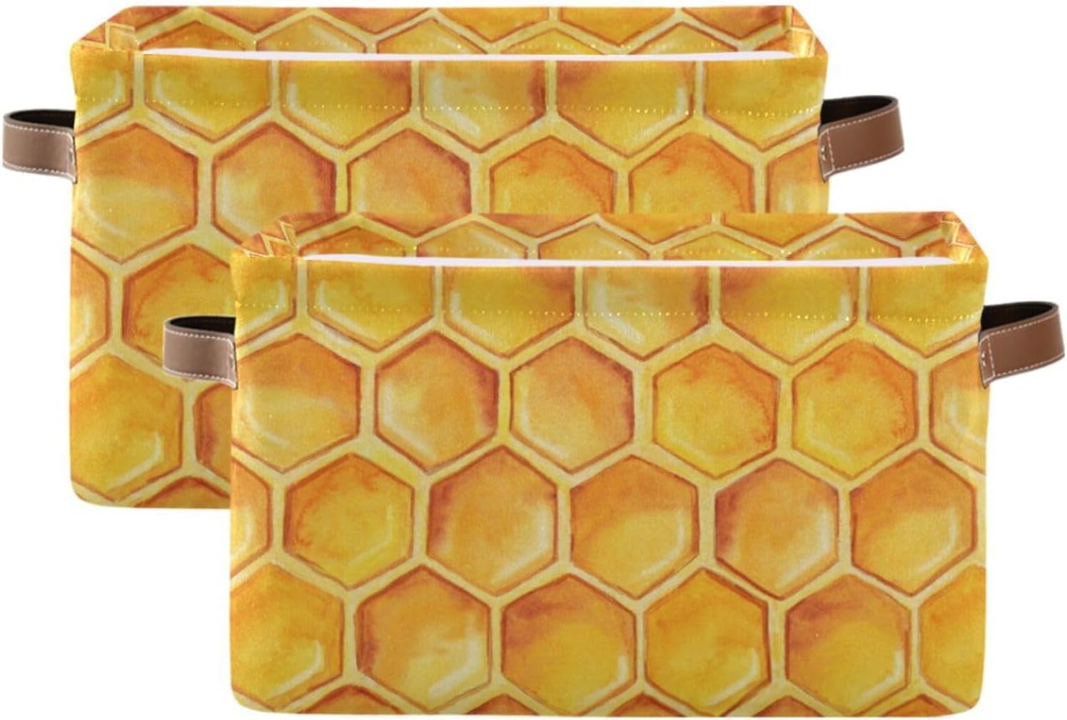 Coolnut Foldable Storage Bin Honeycomb Fabric Storage Baskets ...