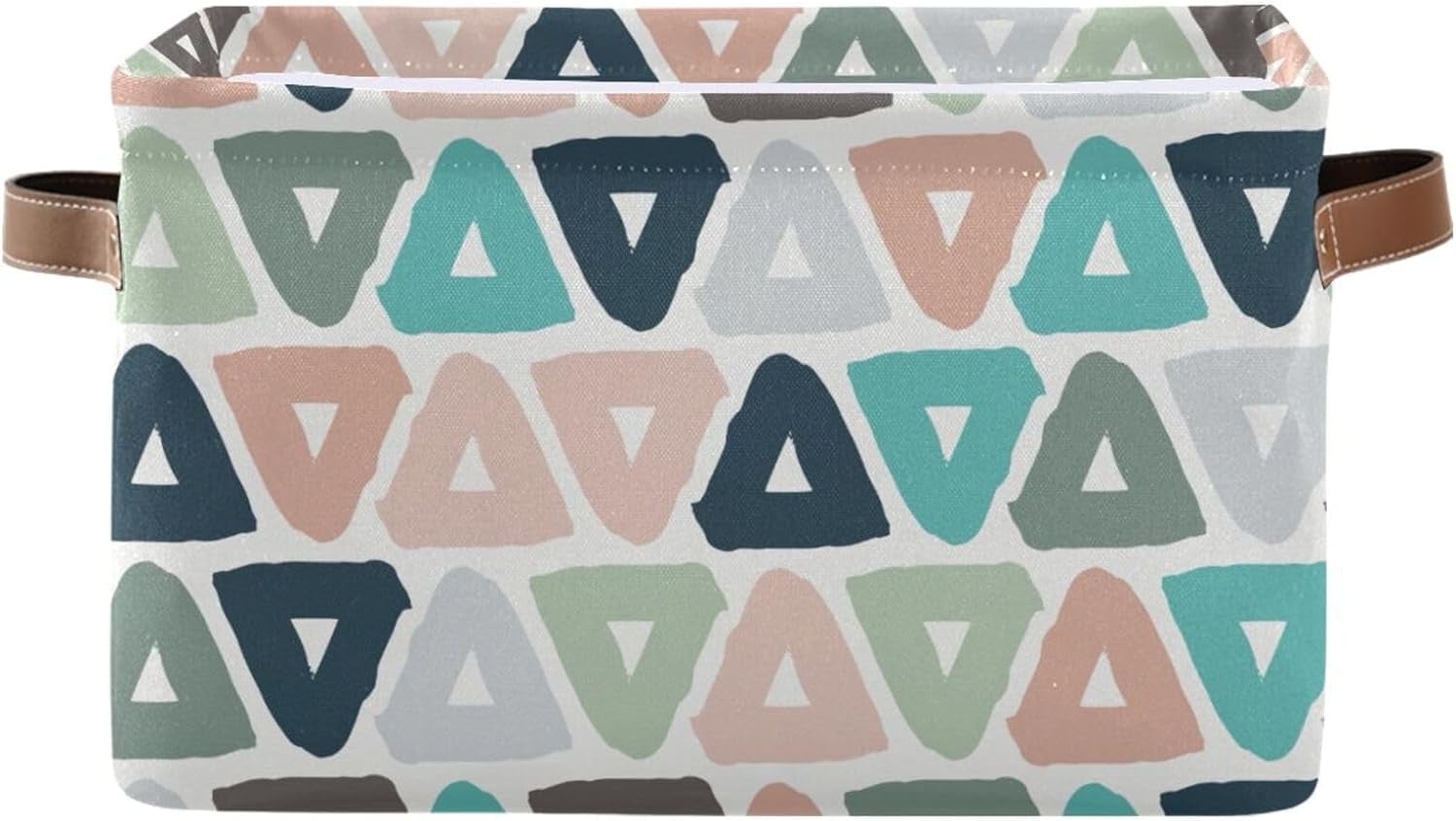 Coolnut Foldable Storage Bins Colorful Triangle Fabric Storage Baskets ...