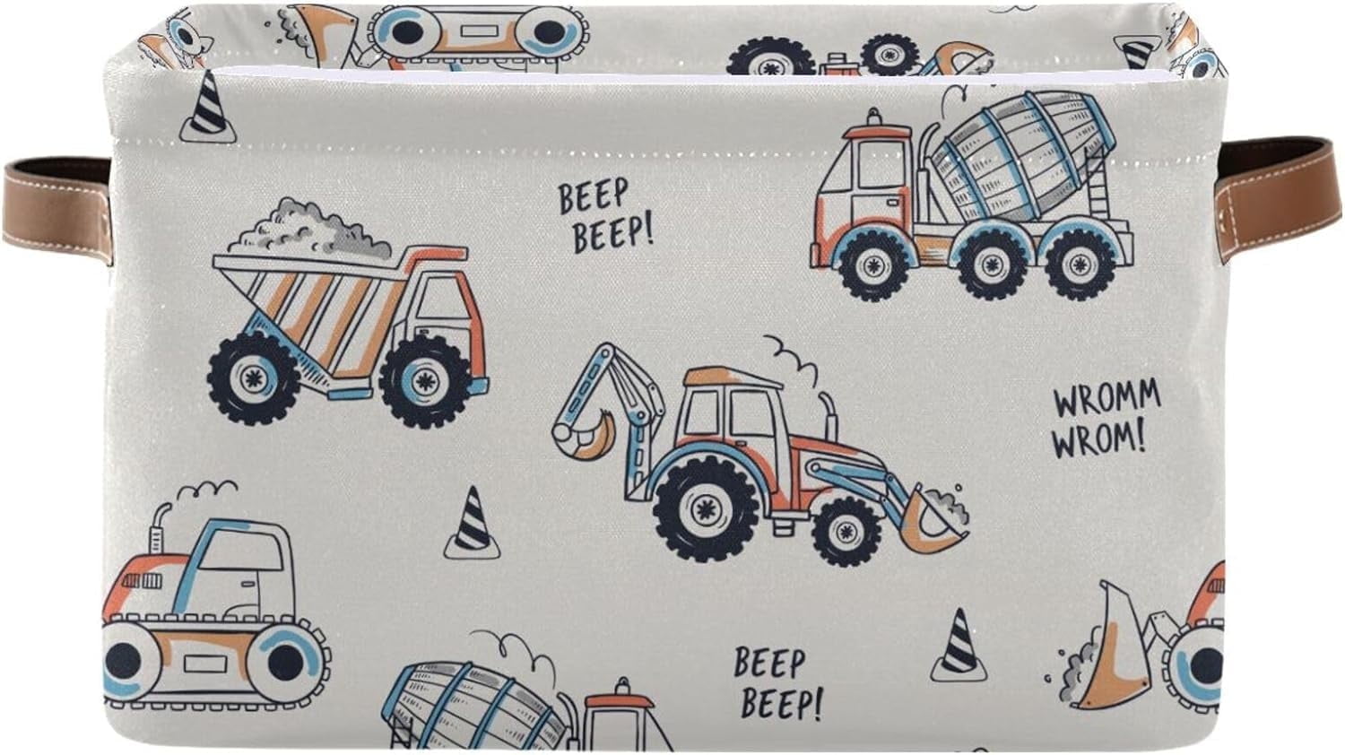 Coolnut Foldable Storage Bins Construction Vehicle Fabric Storage ...
