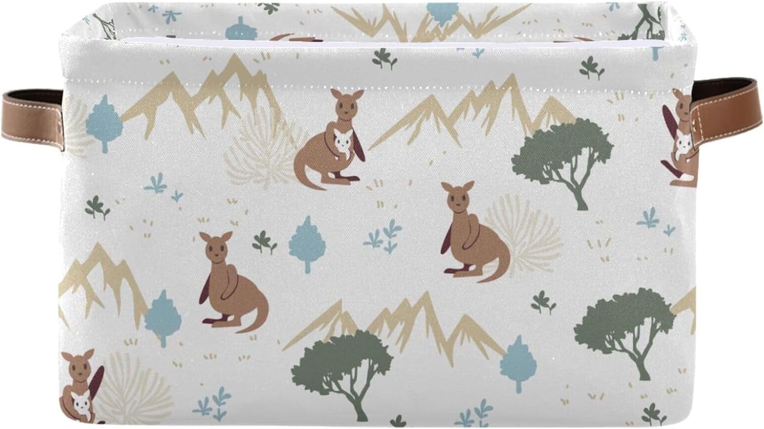 Coolnut Foldable Storage Bins Kangaroo Fabric Storage Baskets ...