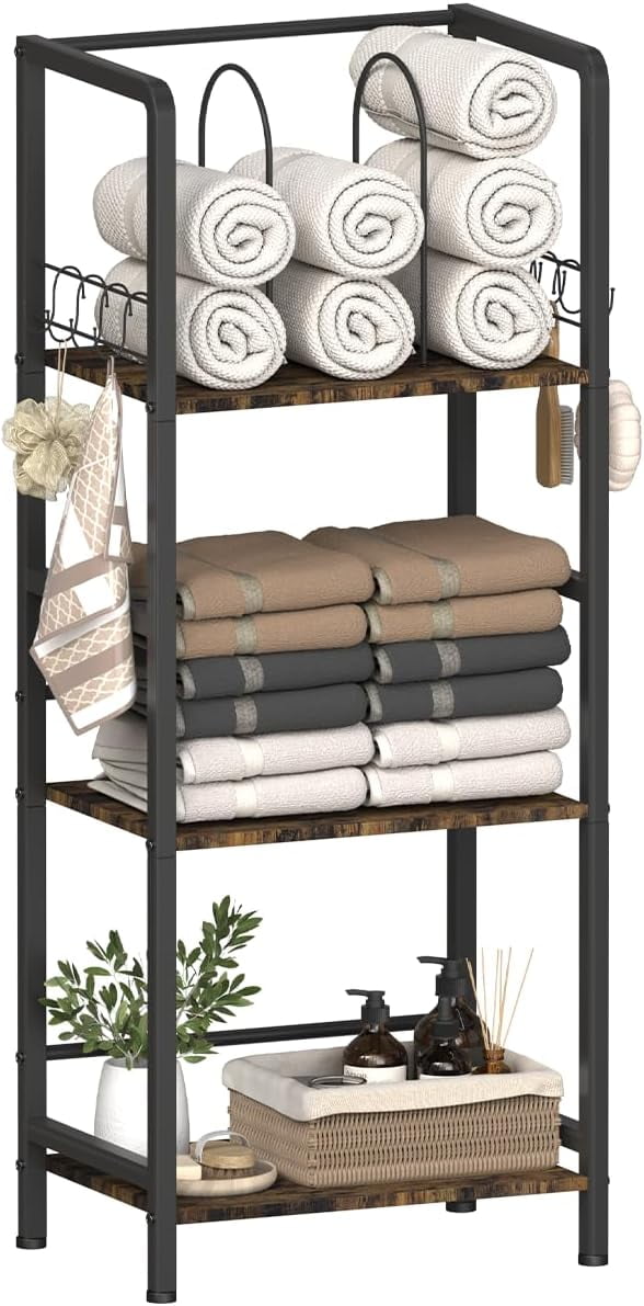 Coolnut Free Standing Towel Racks for Bathroom with U-Shaped Detachable ...