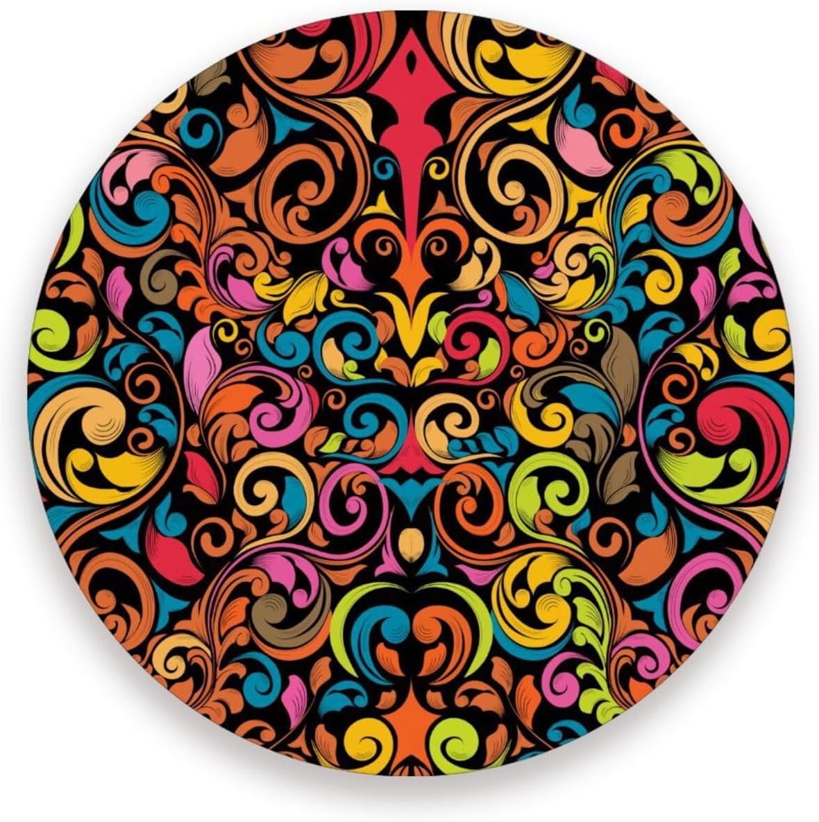 Coolnut Funky Pattern Coasters for Drinks Set of 4, Absorbent Ceramic ...