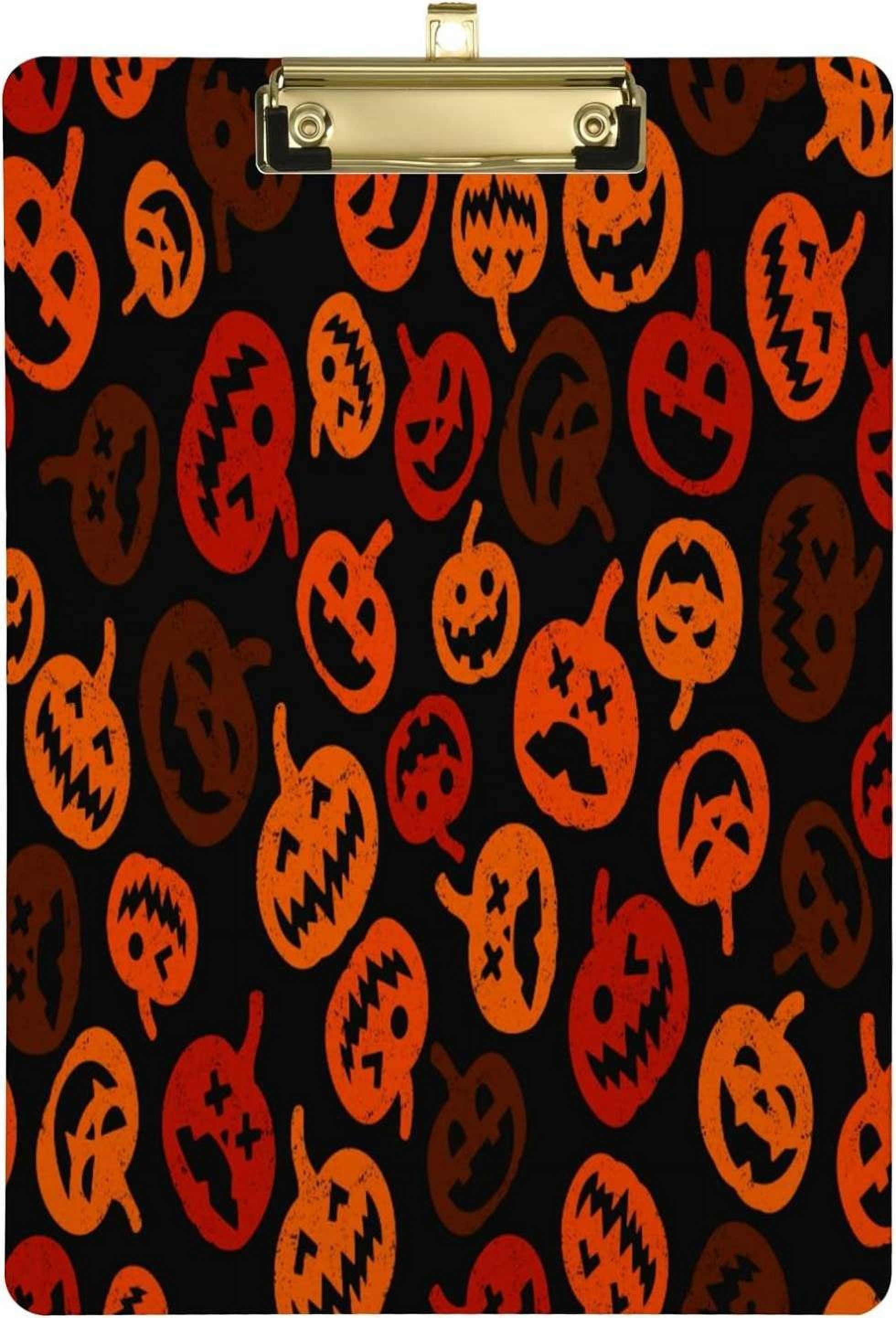 Coolnut Funny Halloween Pumpkin 12.5"x9" Clipboard, Acrylic Fashion ...