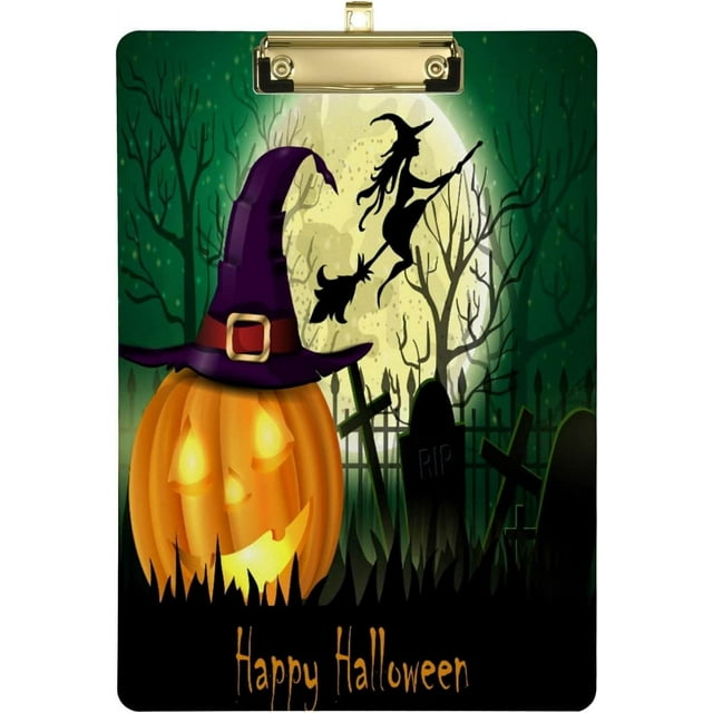 Coolnut Funny Halloween Pumpkin 12.5"x9" Clipboard, Acrylic Fashion ...