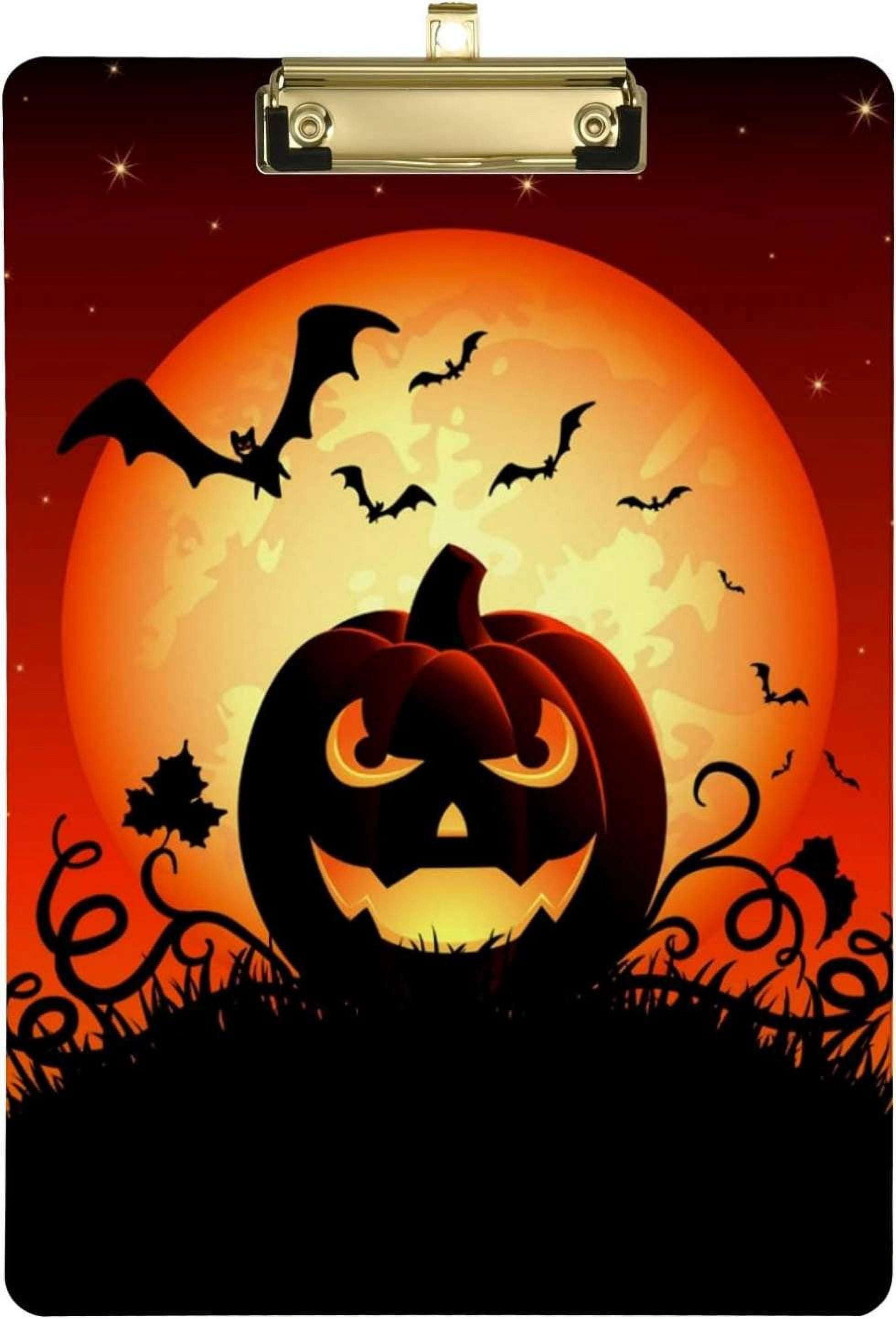 Coolnut Funny Halloween Pumpkin 12.5"x9" Clipboard, Acrylic Fashion ...