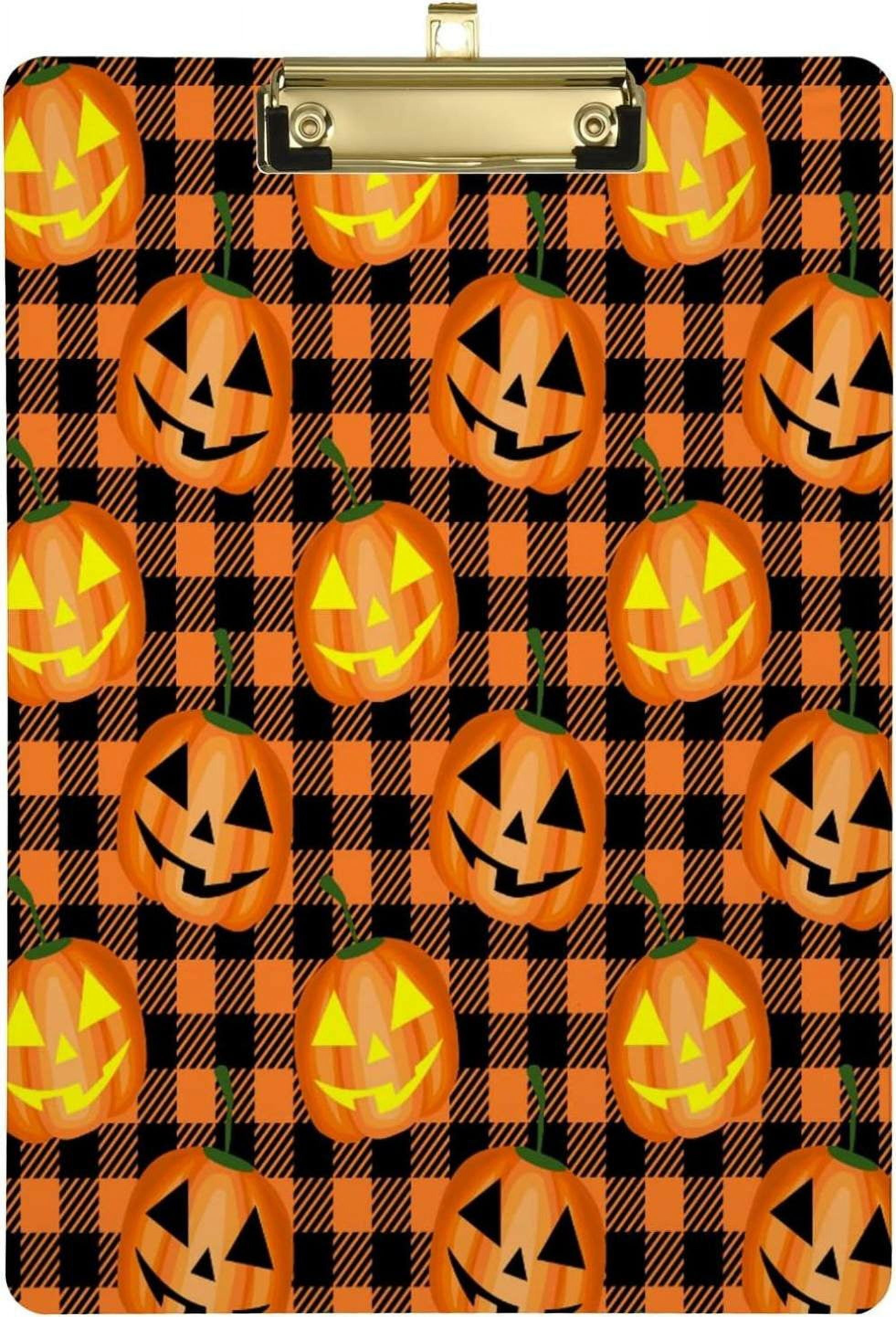 Coolnut Funny Halloween Pumpkin 12.5"x9" Clipboard, Acrylic Fashion ...