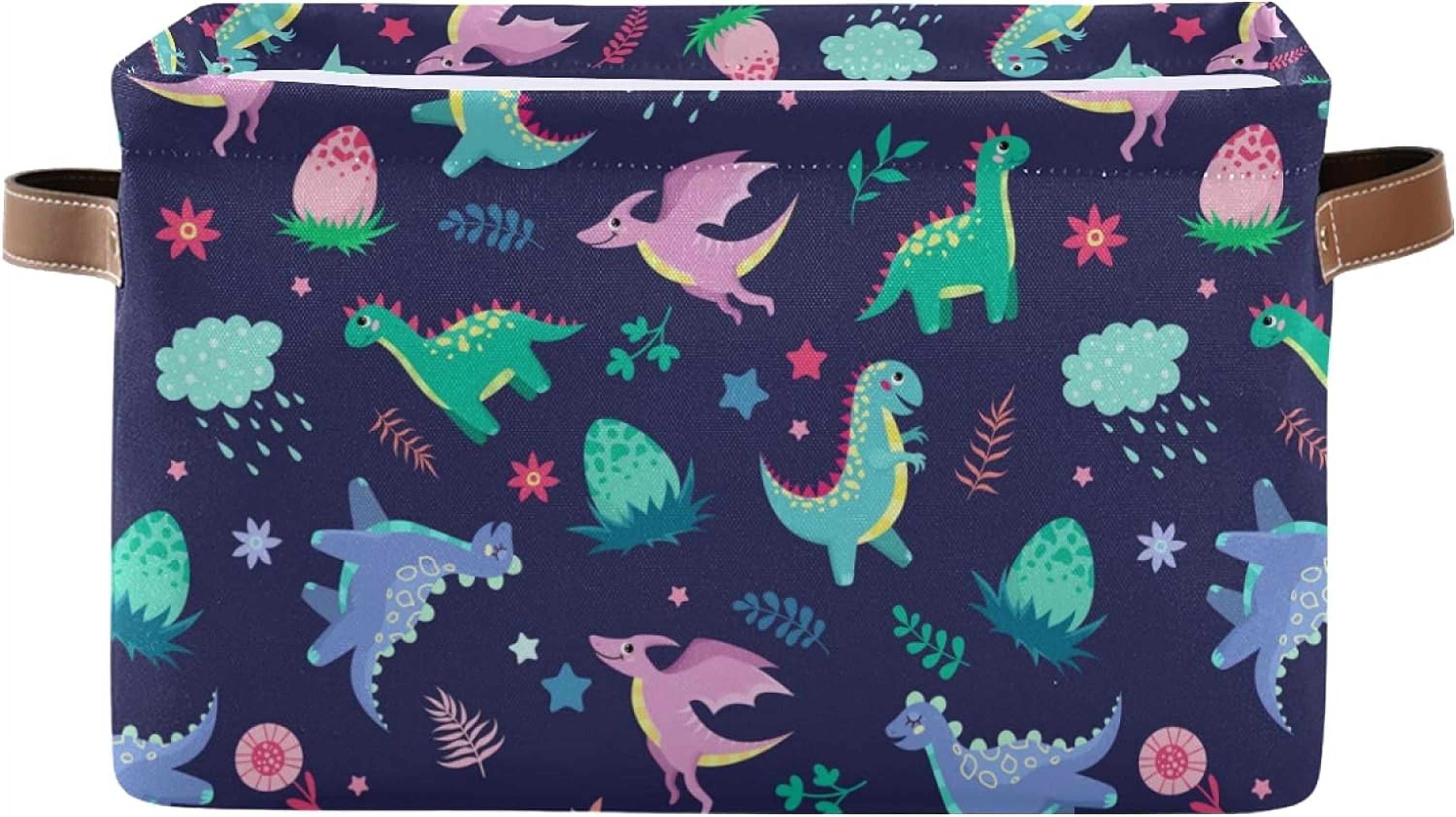 Coolnut Funny Kid Dinosaur Large Storage Basket, Foldable Storage ...