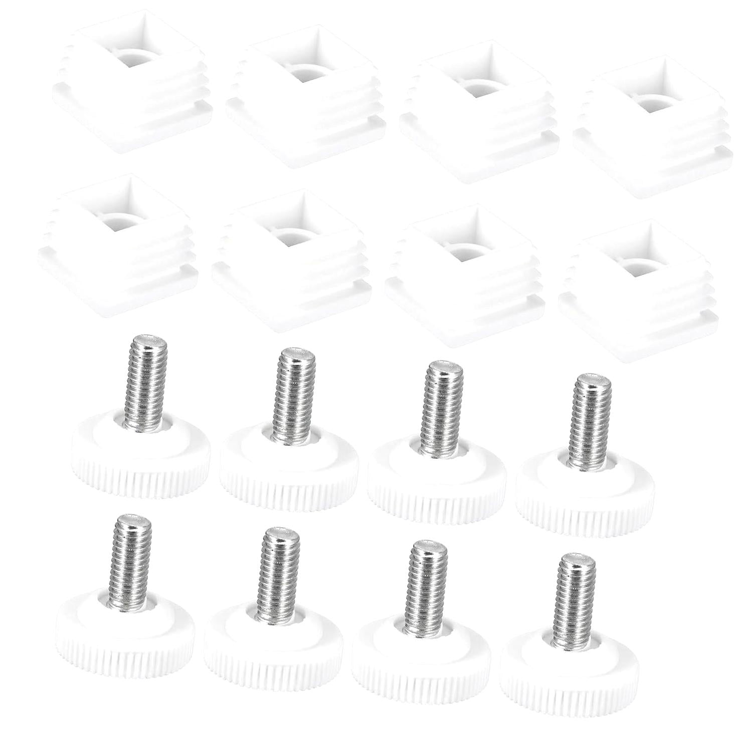 Coolnut Furniture Leveling Feet, 20 Sets 30 x 30 mm - Square Insert ...