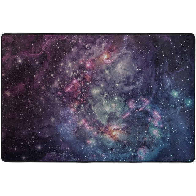 Coolnut Galaxy Space Nebula Area Rug Pad - 3x2ft - 100% Light Weight ...