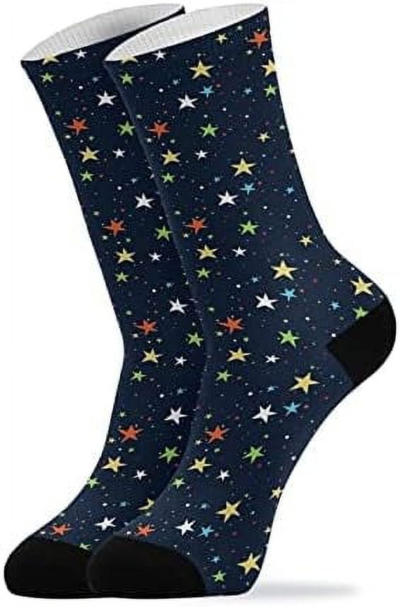 Coolnut Galaxy Star Socks Winter Warm Socks Fashion Print Socks Novelty ...