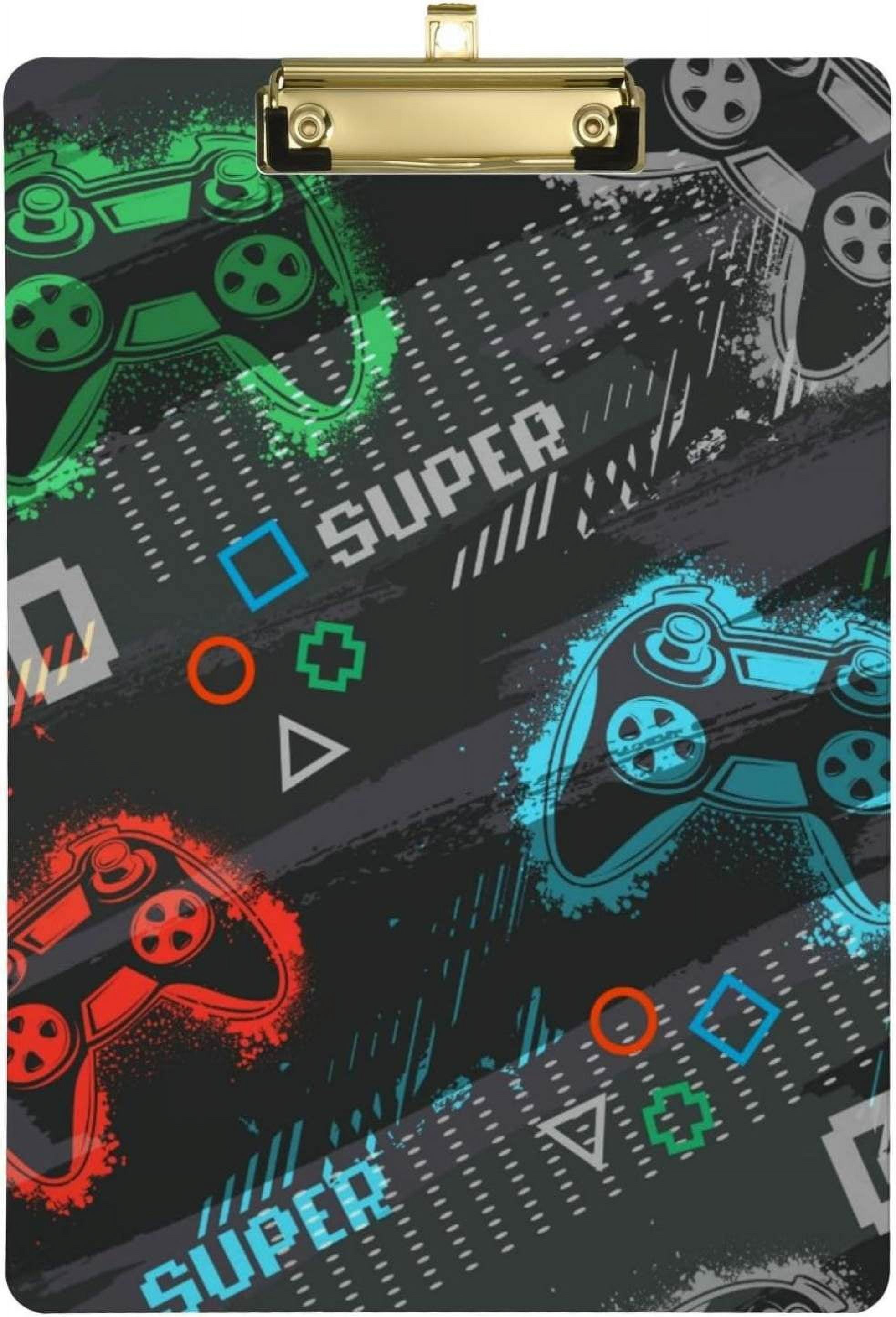 Coolnut Gamepad Clipboard, Acrylic Standard A4 Letter Size Clip Board ...