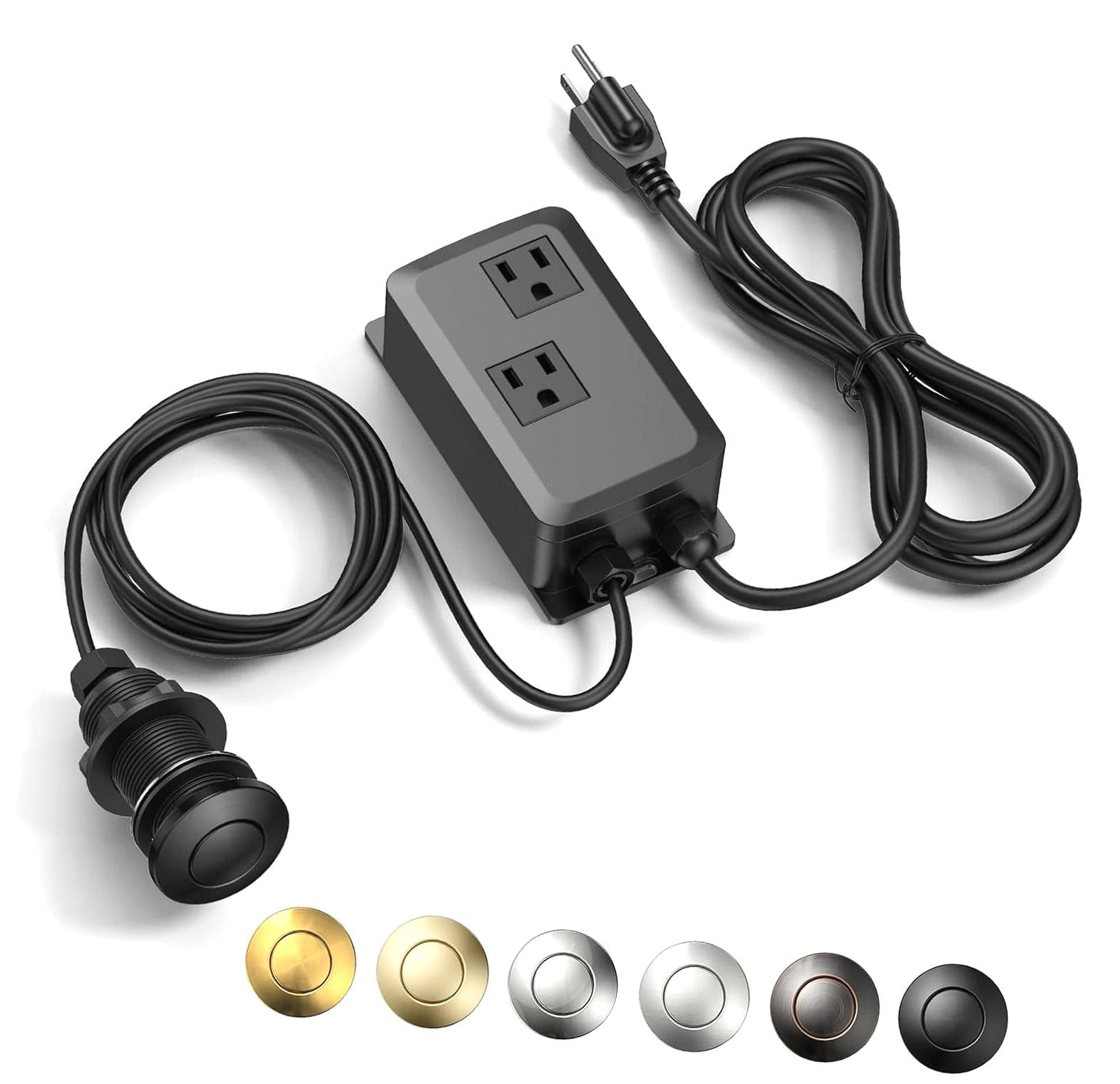 Coolnut Garbage Disposal Air Switch Kit -Professional- Dual Outlet ...