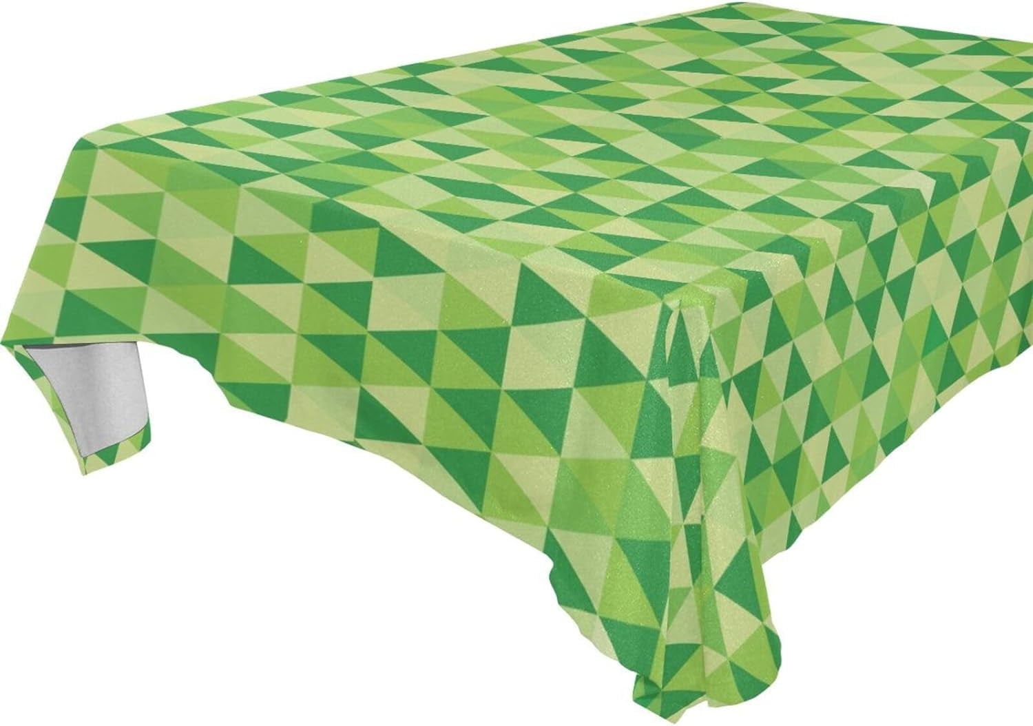 Coolnut Geometric Triangle Pattern Tablecloth Rectangle Colorful Table ...