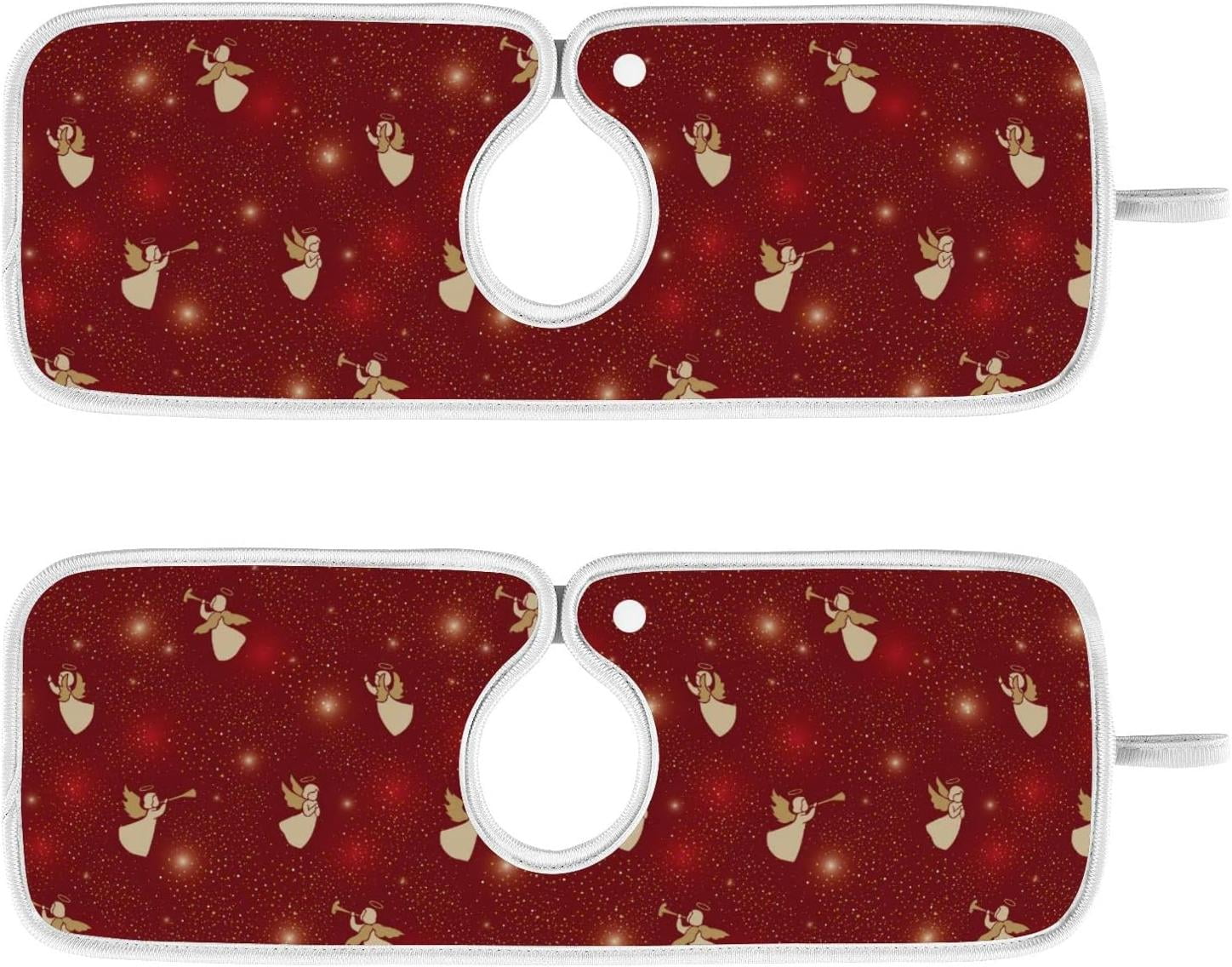 Coolnut Golden Angels Cute Sink Splash Guard for Faucet 2 Packs Faucet ...