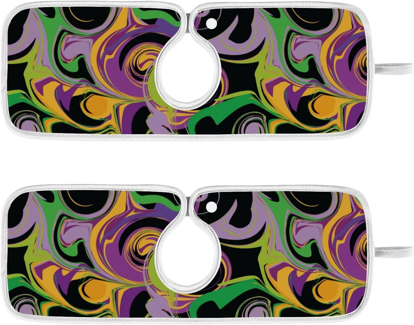 Coolnut Graffiti Line Sink Splash Guard for Faucet 2 Packs Faucet ...