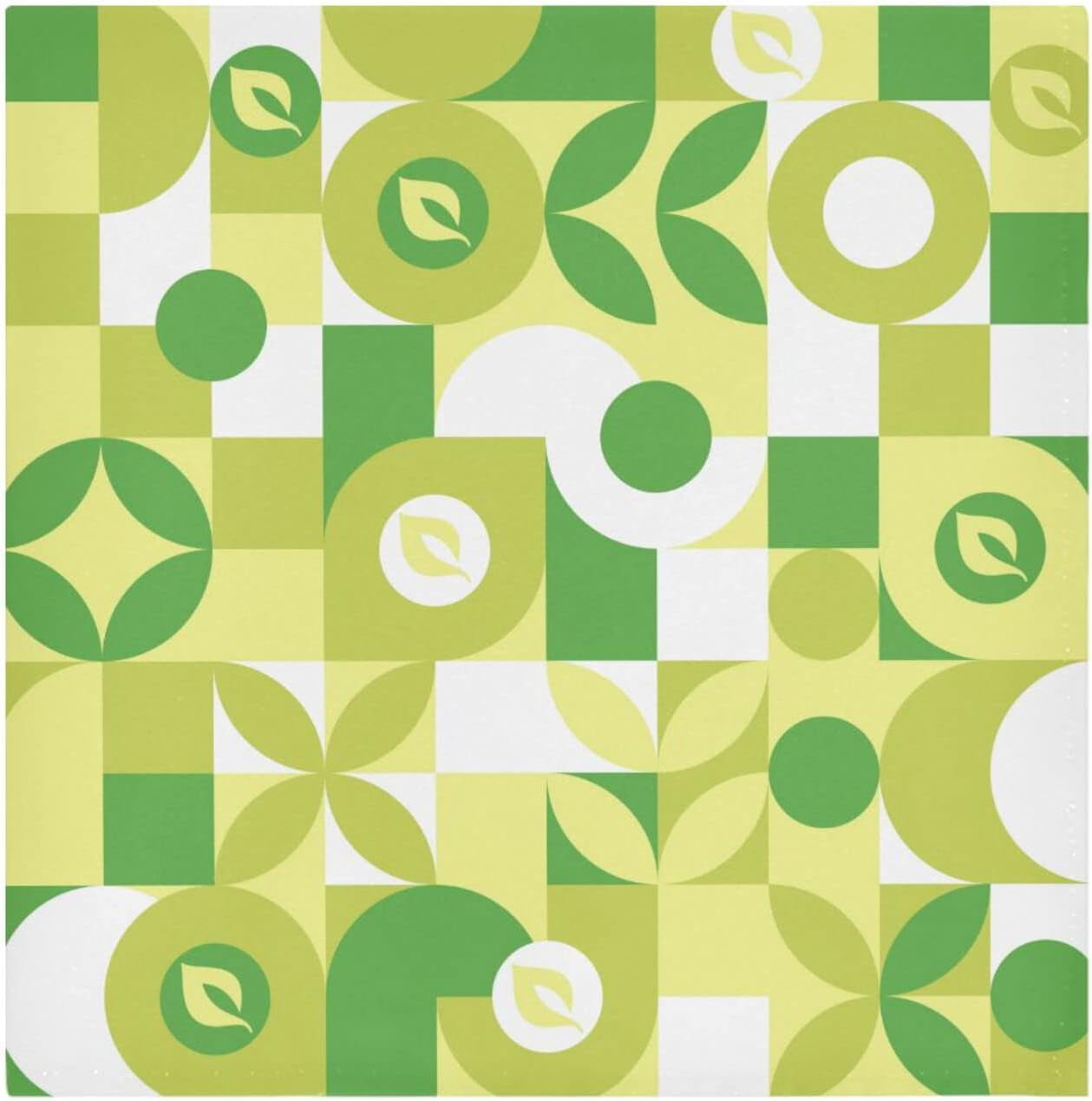 Coolnut Green Splicing Texture Cloth Napkins Set of 4 Pack, Washable ...