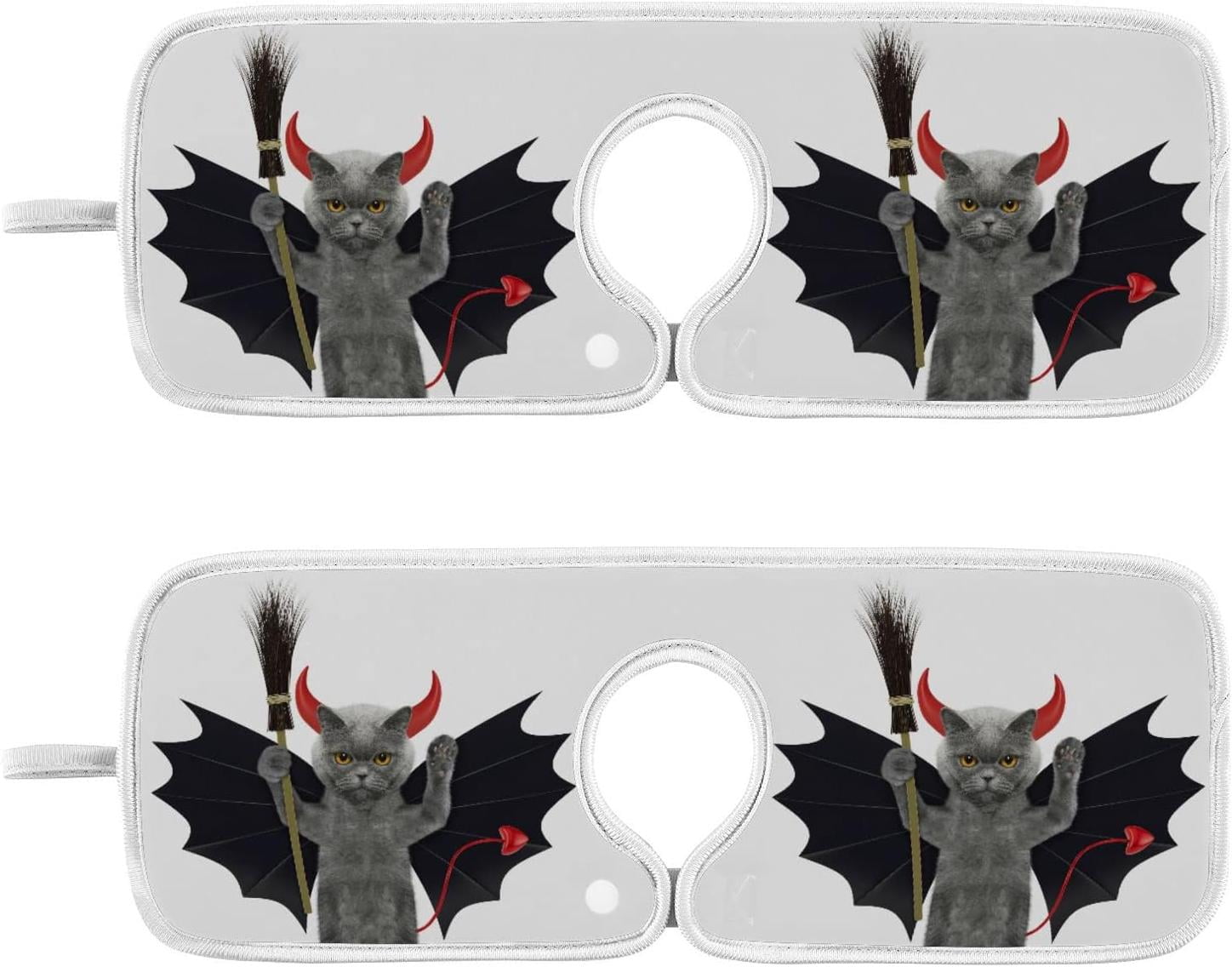 Coolnut Halloween Black Cat Bat Sink Splash Guard for Faucet 2 Packs ...