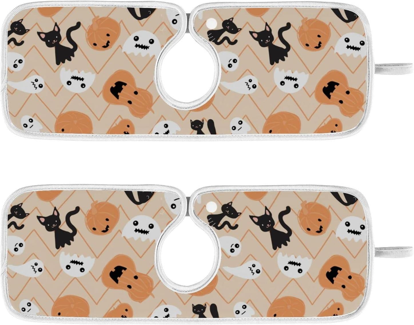 Coolnut Halloween Black Cat Spooky Sink Splash Guard for Faucet 2 Packs ...