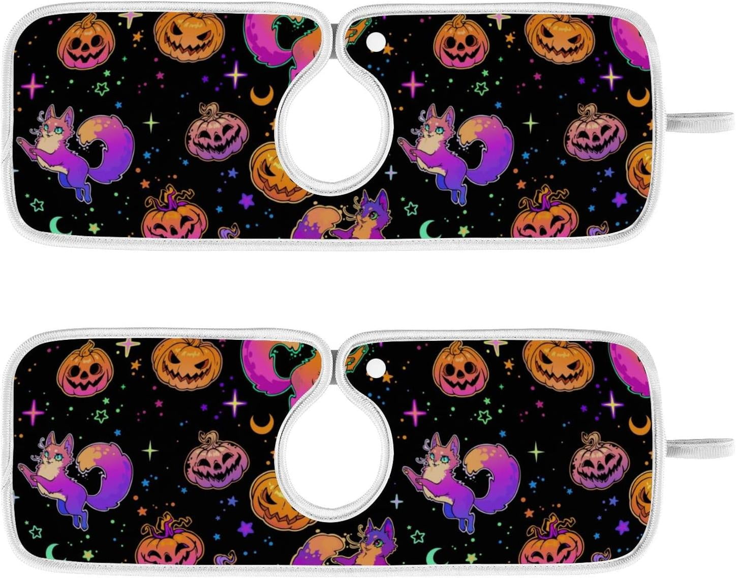 Coolnut Halloween Cat Kitten Sink Splash Guard for Faucet 2 Packs ...