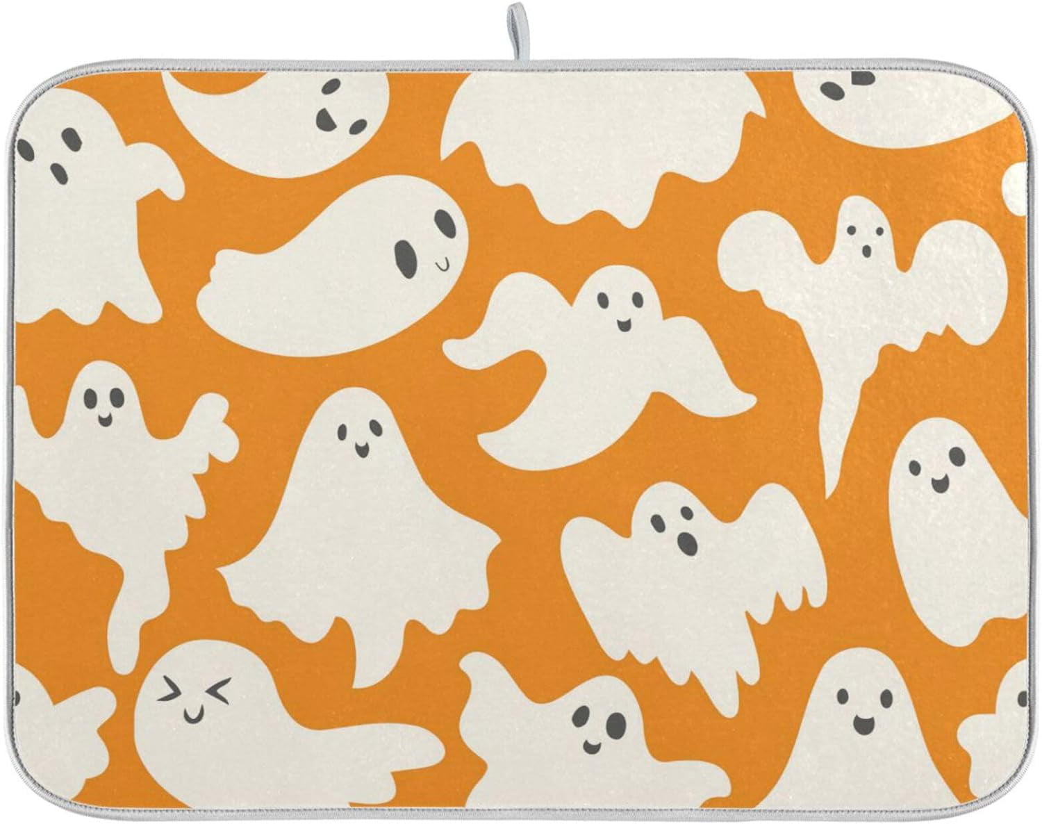 Coolnut Halloween Ghost Dish Drying Mat Absorbent Reversible Drying Pad ...
