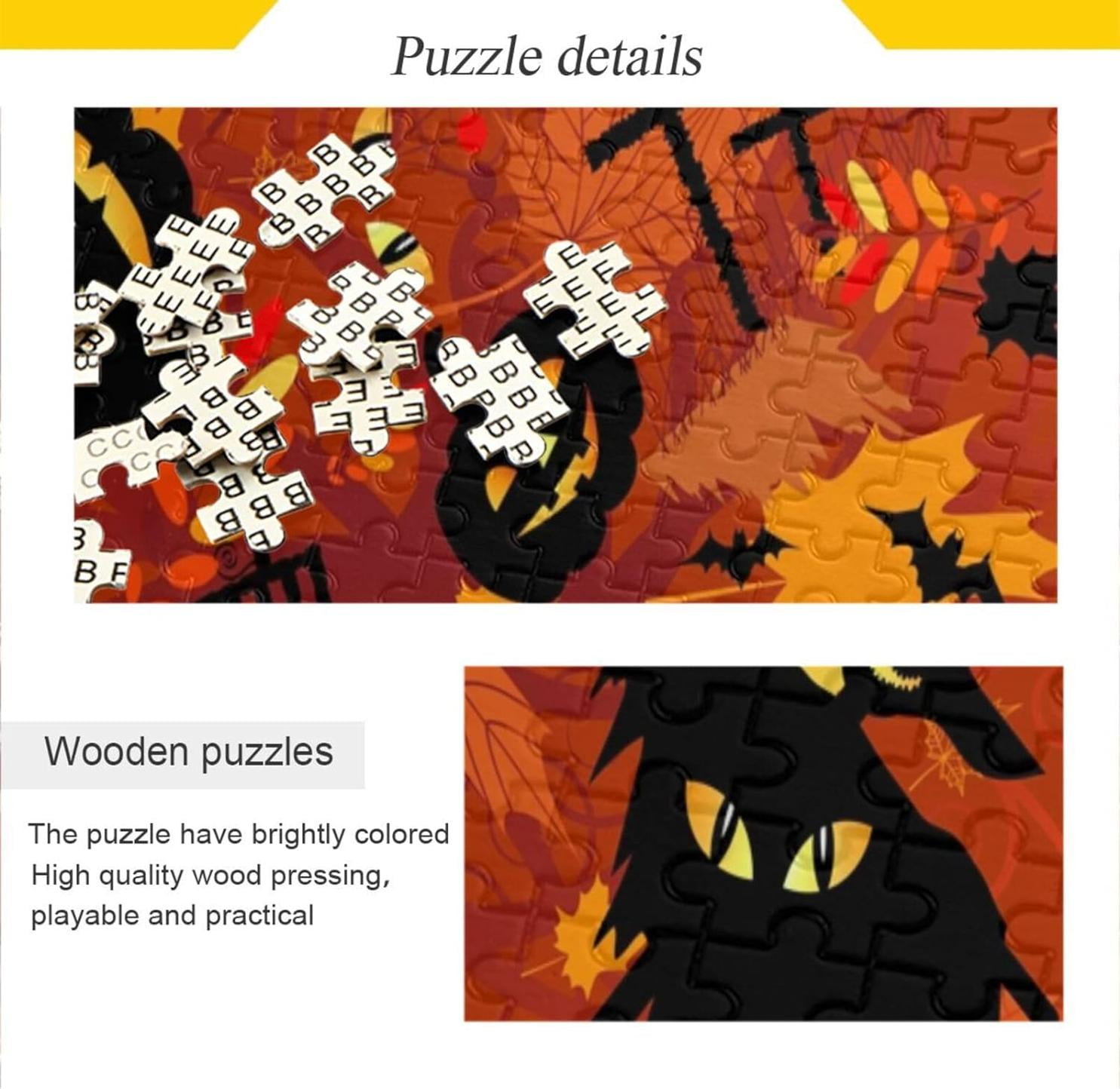 Coolnut Halloween Maple Leaf Pumpkin Puzzles for Adults and Kids 1000 ...