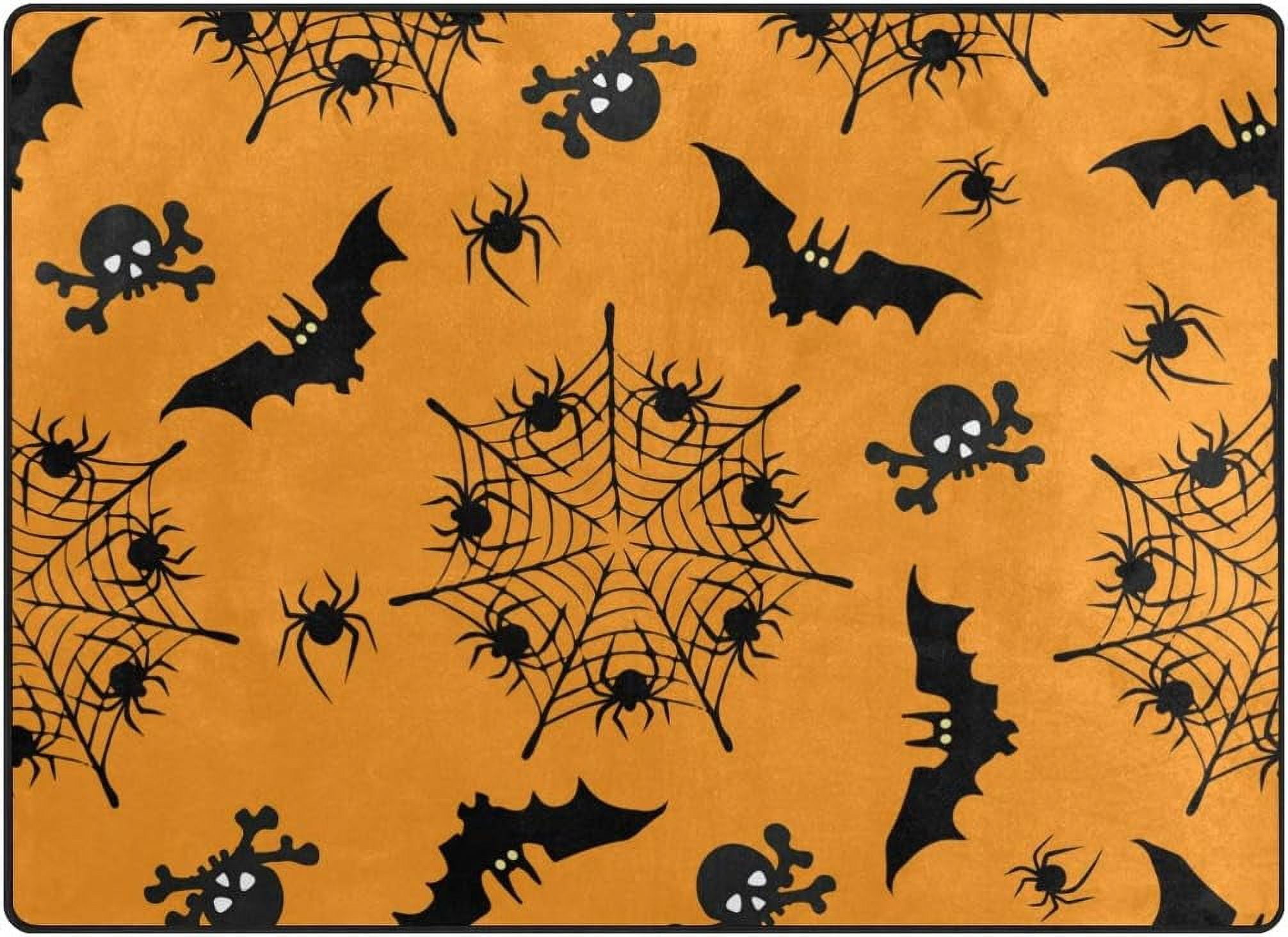 Coolnut Halloween Seamless Pattern Area Rug Carpet 5x4 Light Weight ...