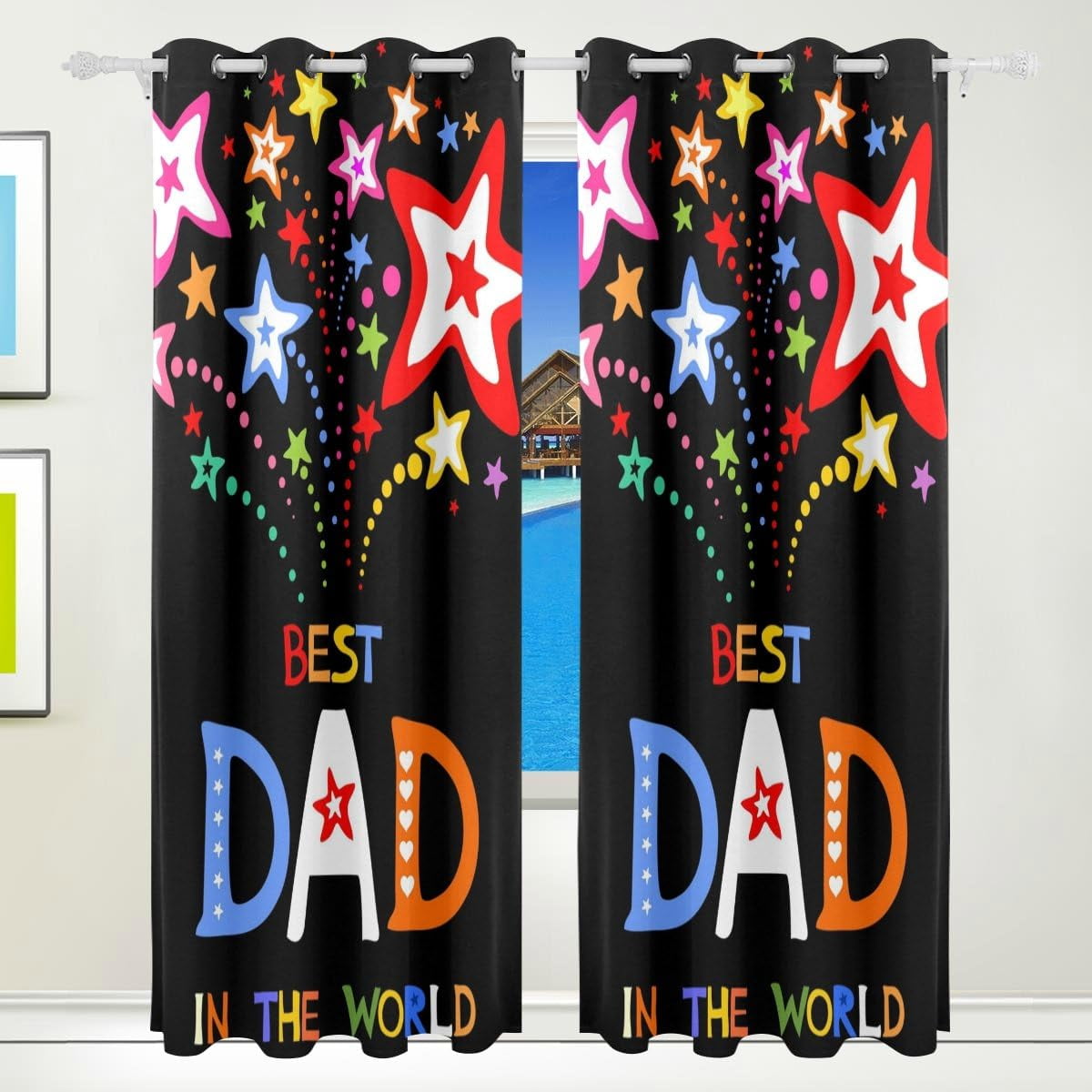 Coolnut Happy Father's Day Best Dad Thermal Insulated Blackout Grommet ...