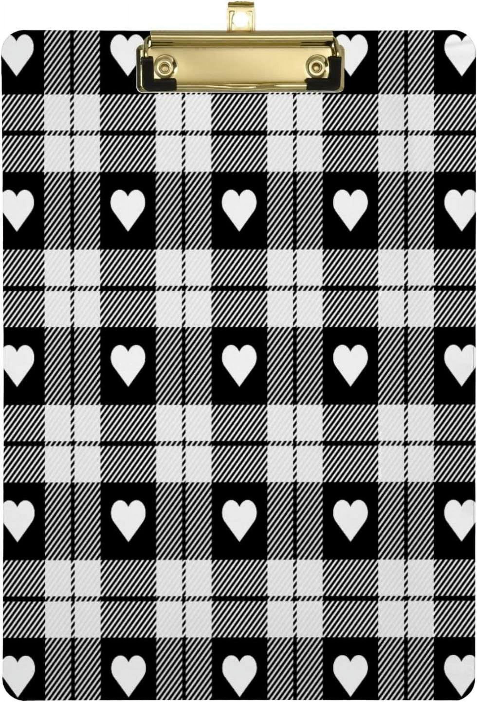 Coolnut Hearts On Scottish Cage 12.5"x9" Clipboard, Acrylic Fashion ...