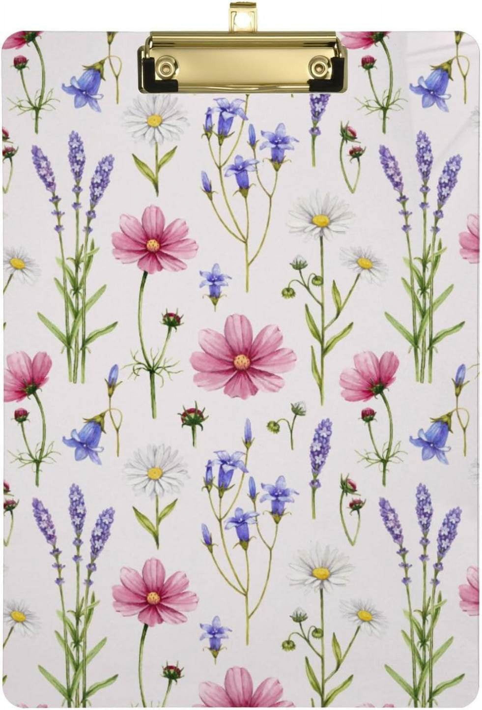 Coolnut Herb Wild Flower Clipboard, Acrylic Standard A4 Letter Size ...