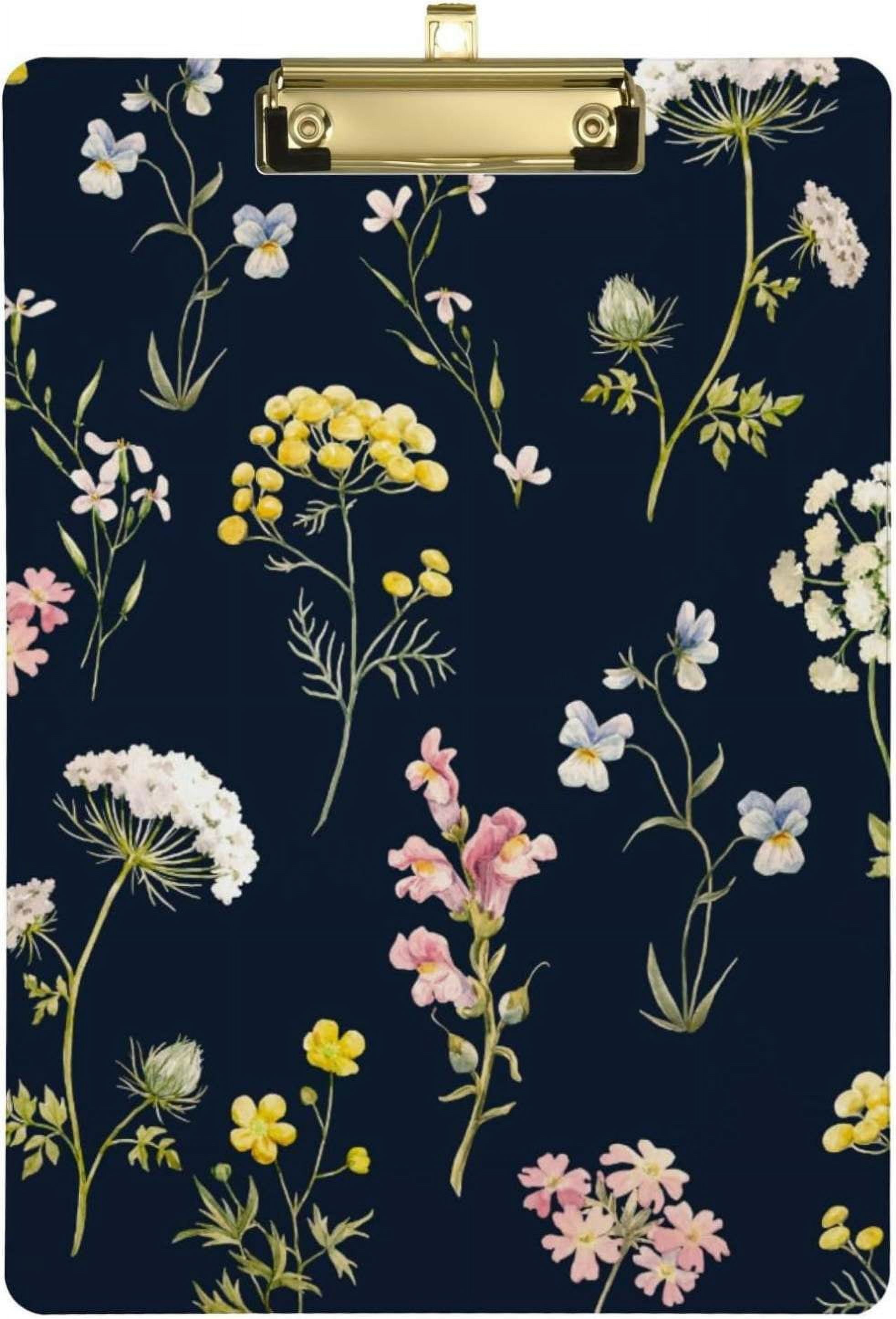 Coolnut Herb Wild Flower Clipboard, Acrylic Standard A4 Letter Size ...