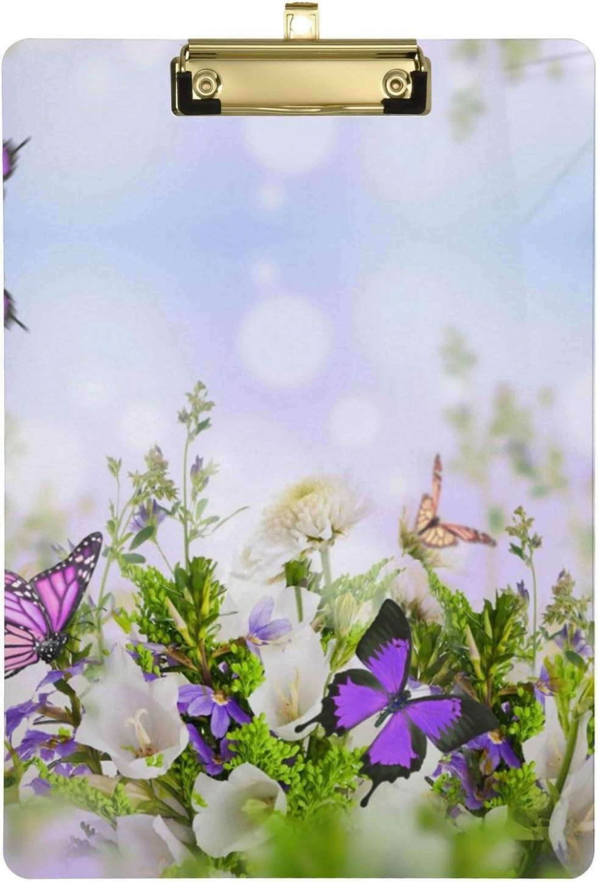 Coolnut Herb Wild Flower Clipboard, Acrylic Standard A4 Letter Size ...