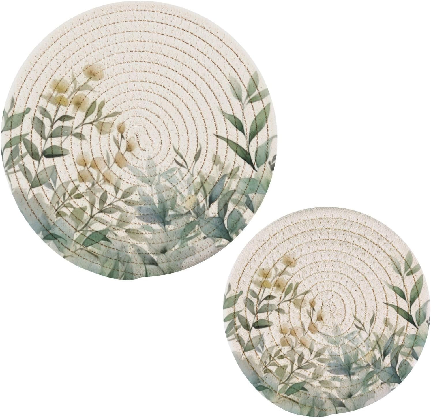 Coolnut Herbal Wildflowers Trivets Pot Holders Set of 2 Potholders for ...