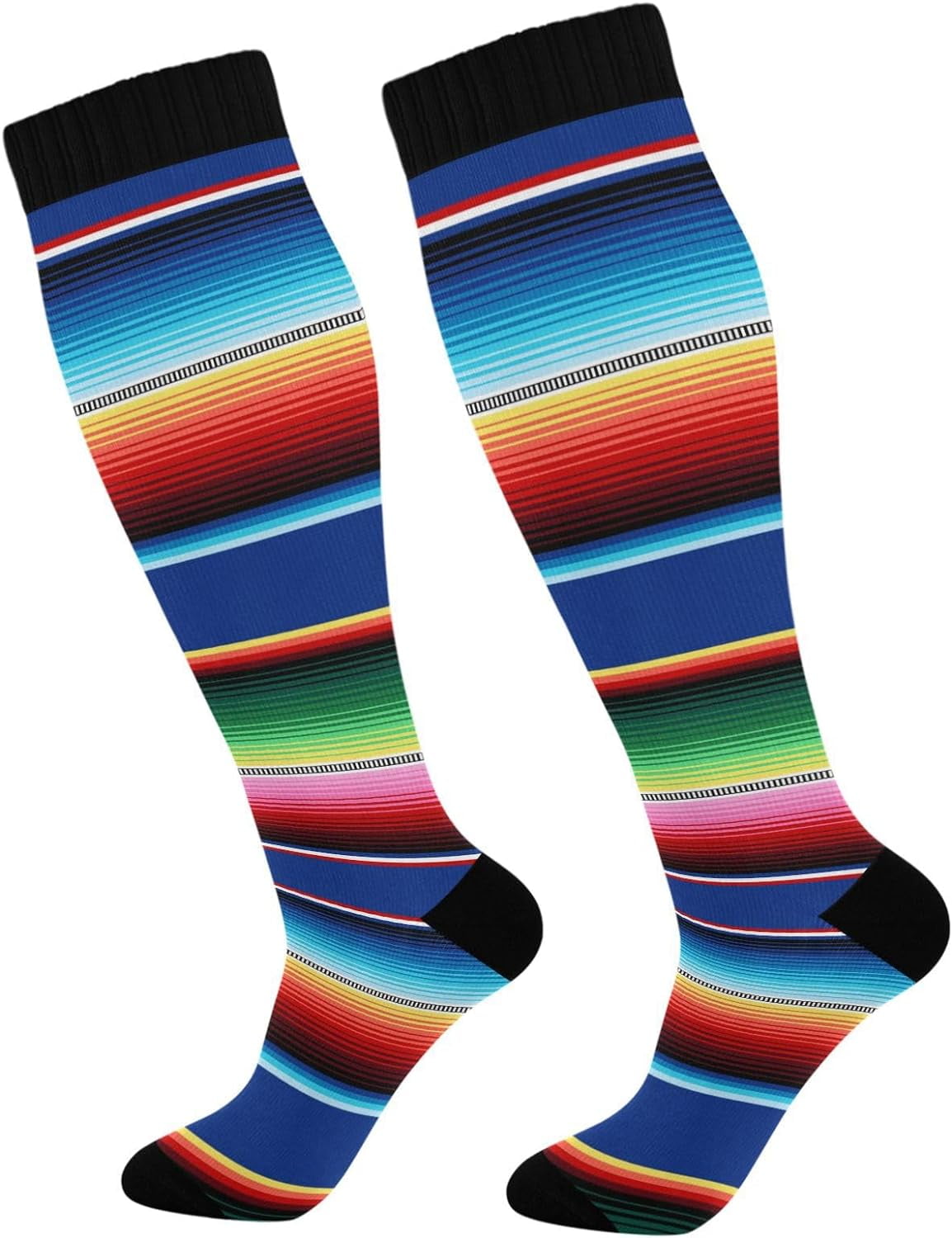 Coolnut High Elasticity Compression Socks, High Knee Socks Adult ...