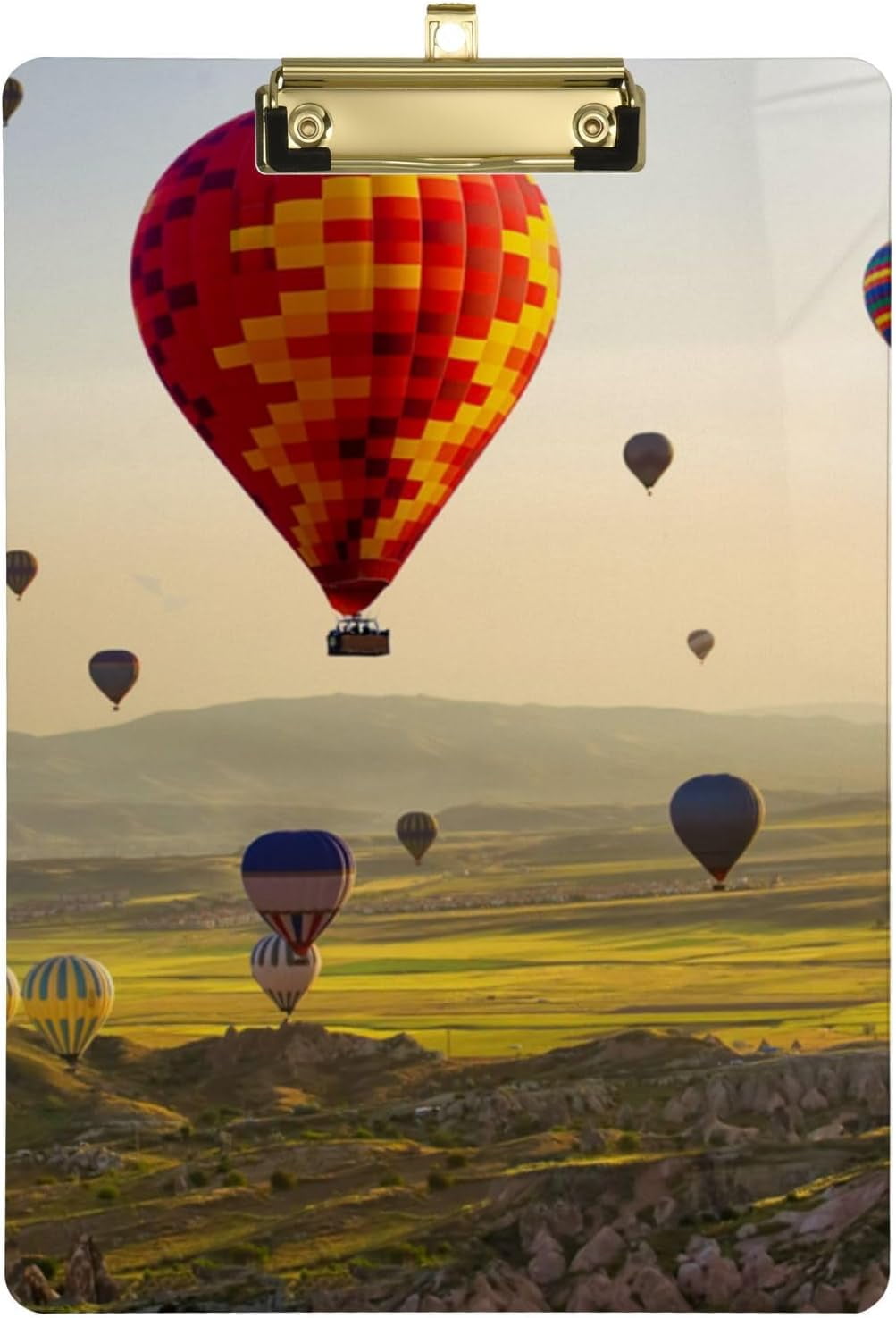 Coolnut Hot Air Balloons Clipboard, Acrylic Standard A4 Letter Size ...