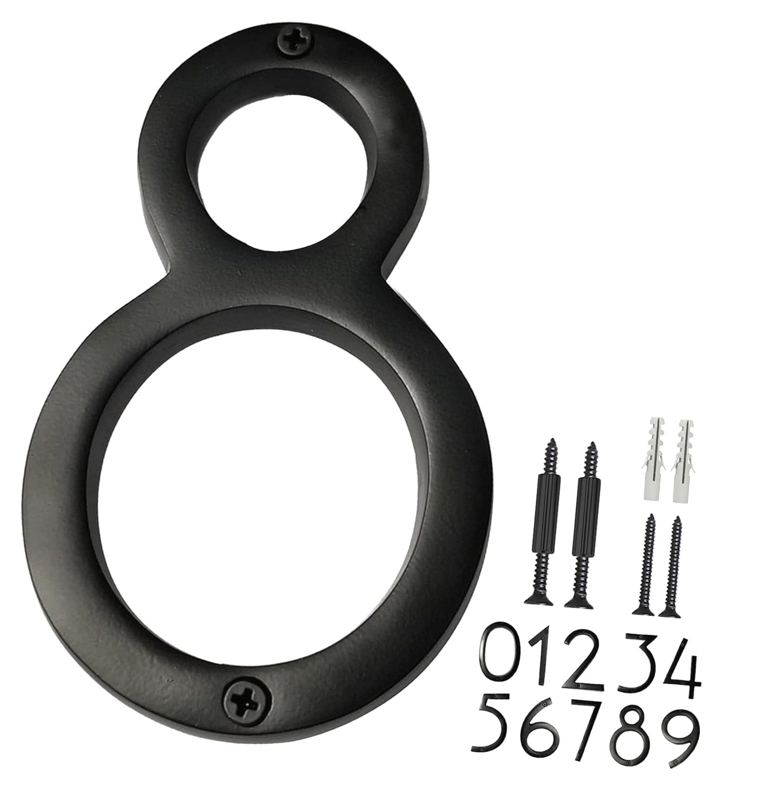 Coolnut House Numbers, 6 Inch Aluminum House Numbers for Number 8, Door ...